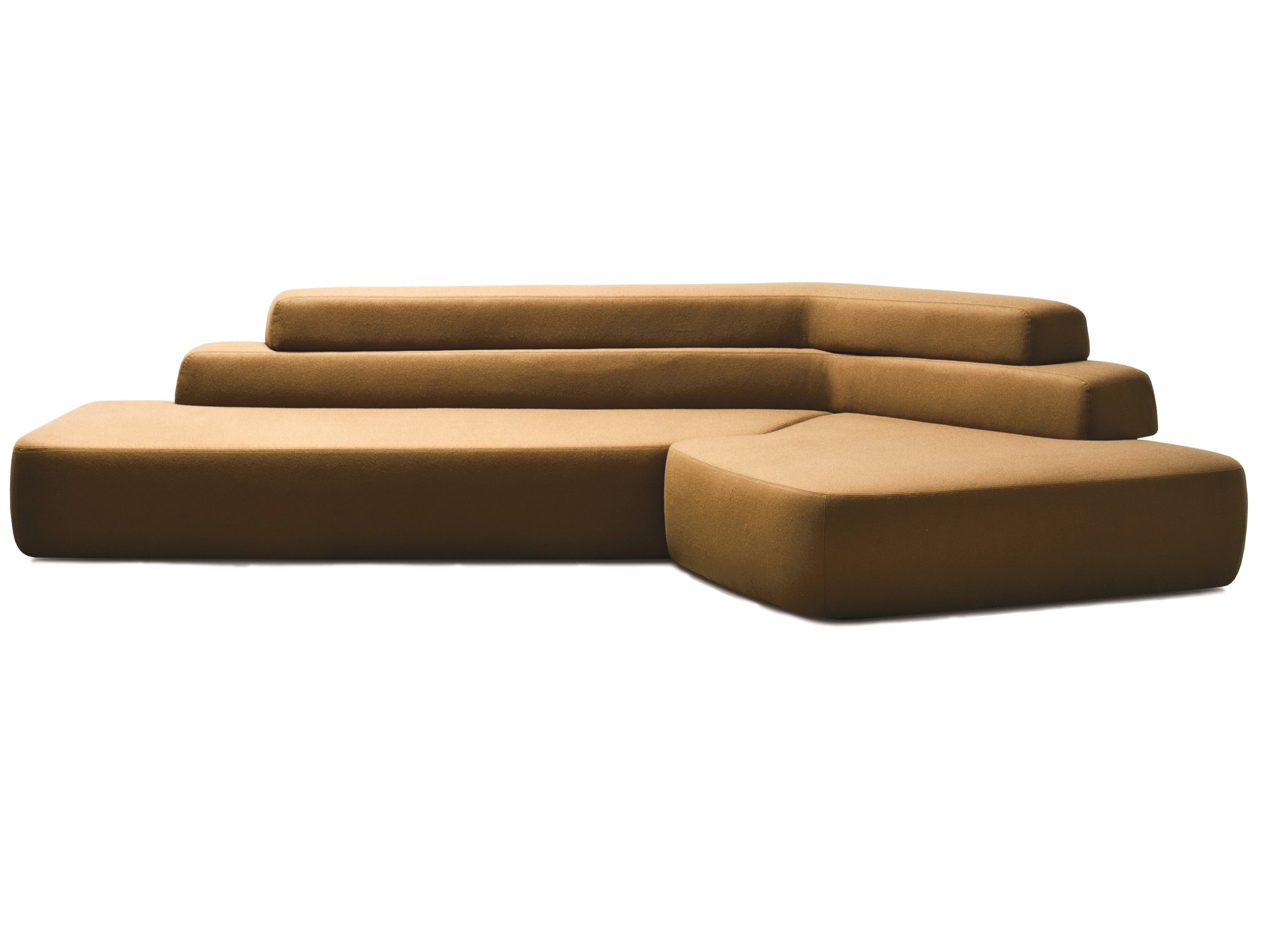 RIFT Sectional fabric or leather sofa By Moroso | design Patricia Urquiola