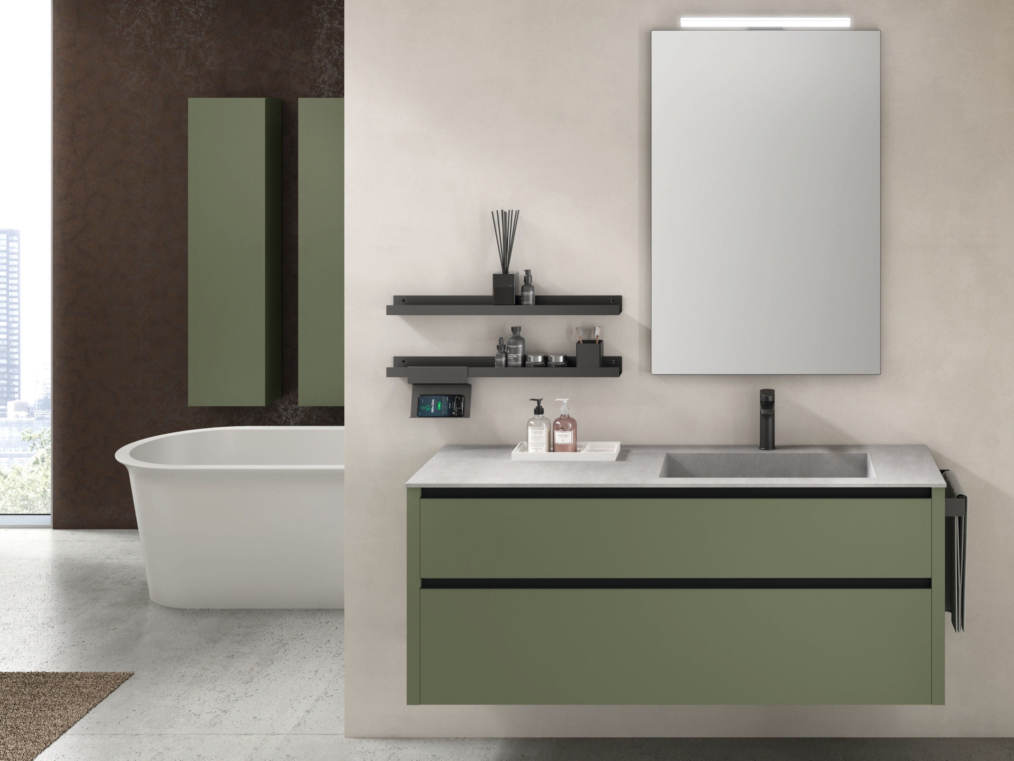 RIVA 07 vanity unit By Gruppo Geromin