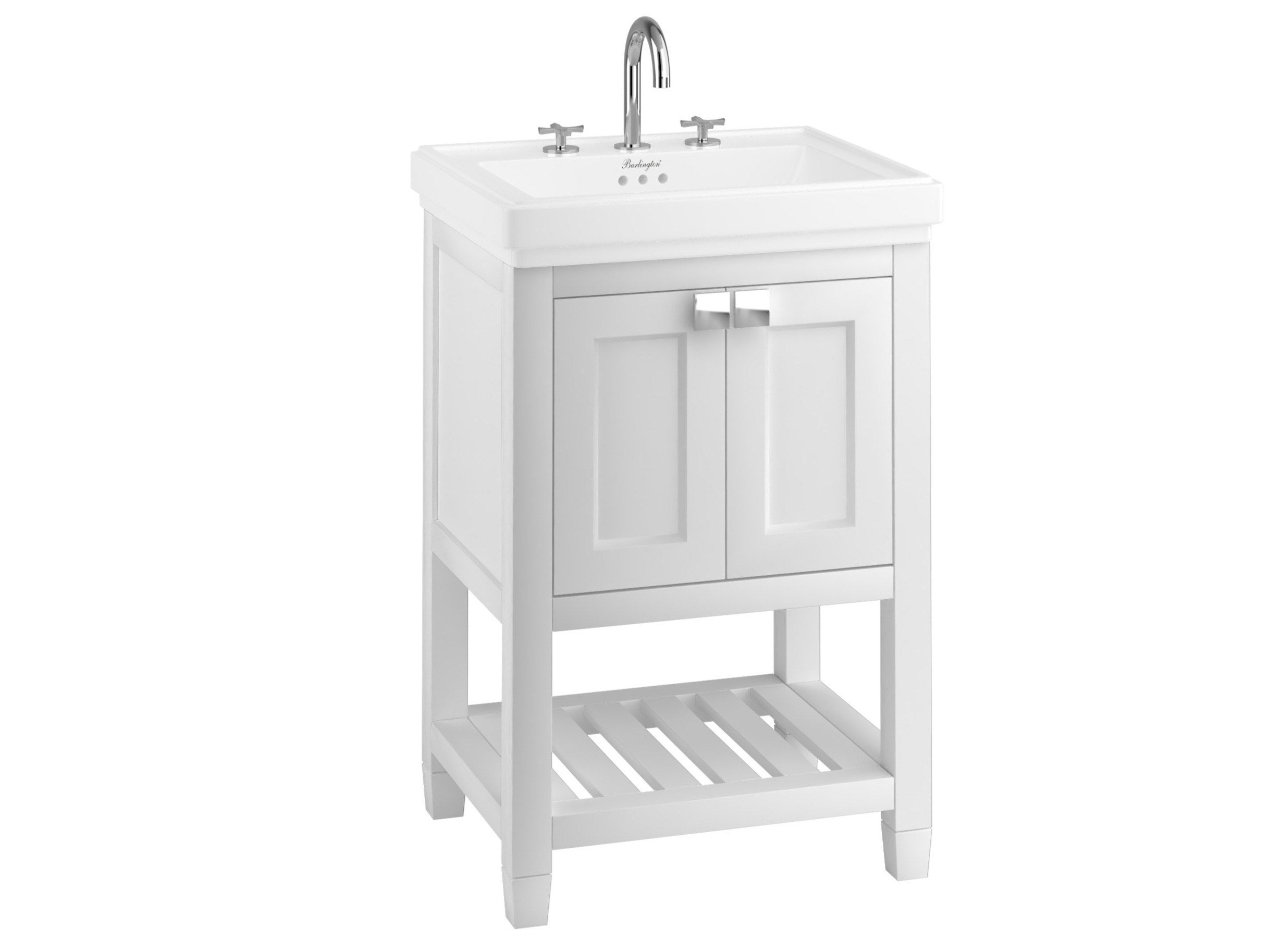 RIVIERA | Vanity unit with doors By Burlington Bathrooms