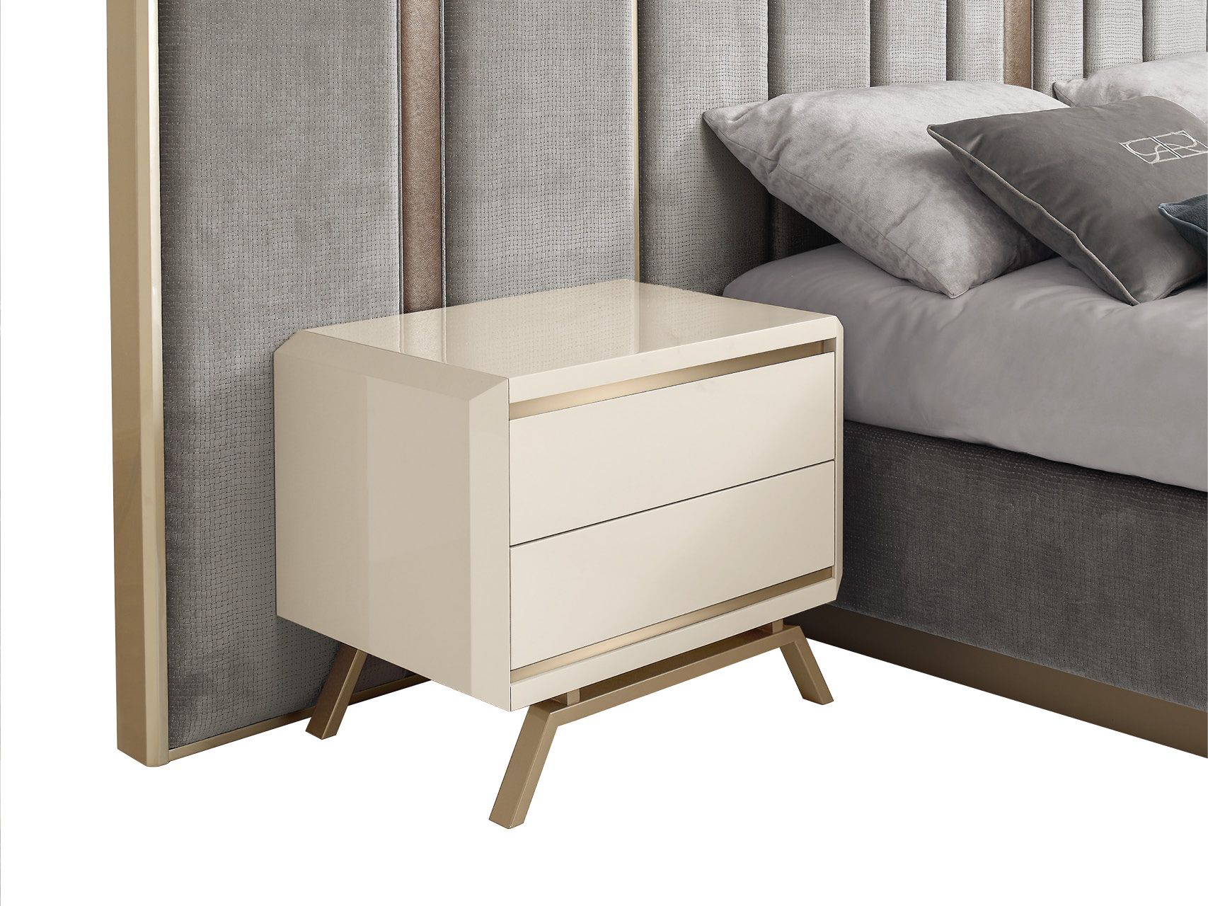 ROBERTO BARNINI Rectangular honeycomb bedside table By Barnini Oseo