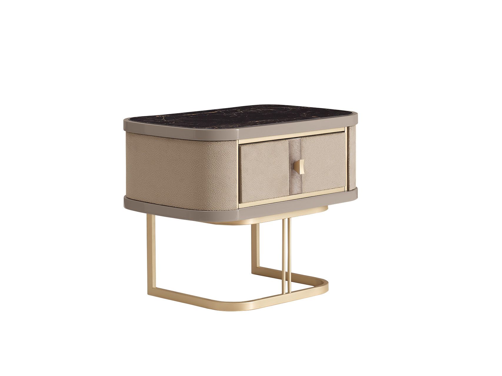 ROBERTO BARNINI Rectangular wooden bedside table By Barnini Oseo