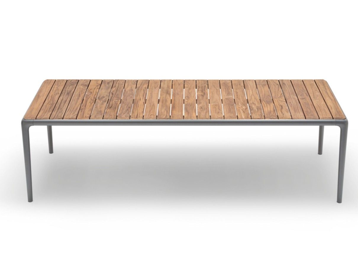 ROLF BENZ YOKO Rectangular garden table with teak top By Rolf Benz ...