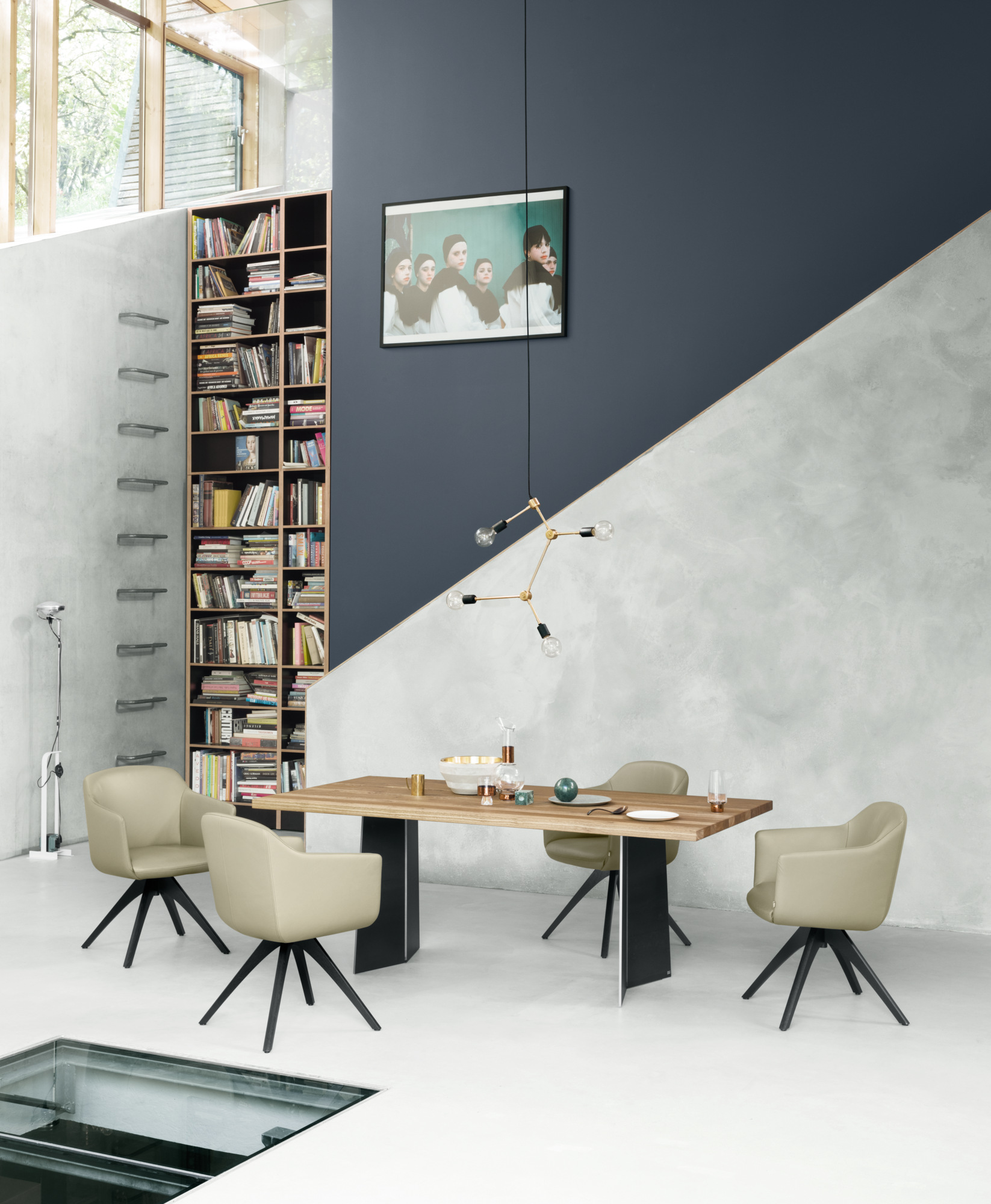 ROLF BENZ 640 | Chair with armrests By Rolf Benz design This Weber