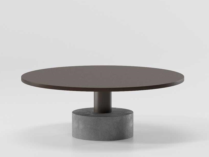 ROLL Low aluminium coffee table By Kettal | design Patricia Urquiola
