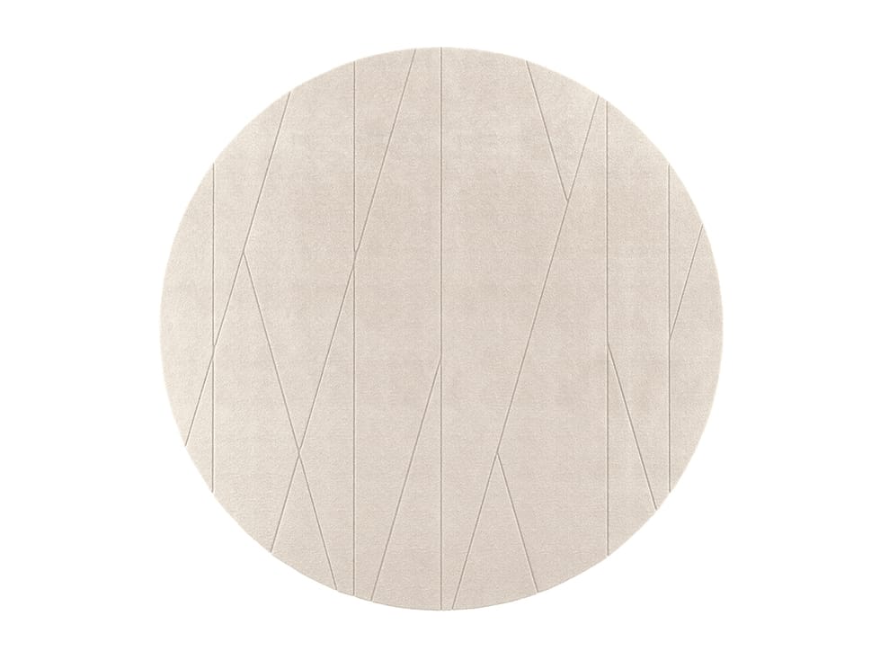 ROMA Patterned round rug By Turri | design Monica Armani