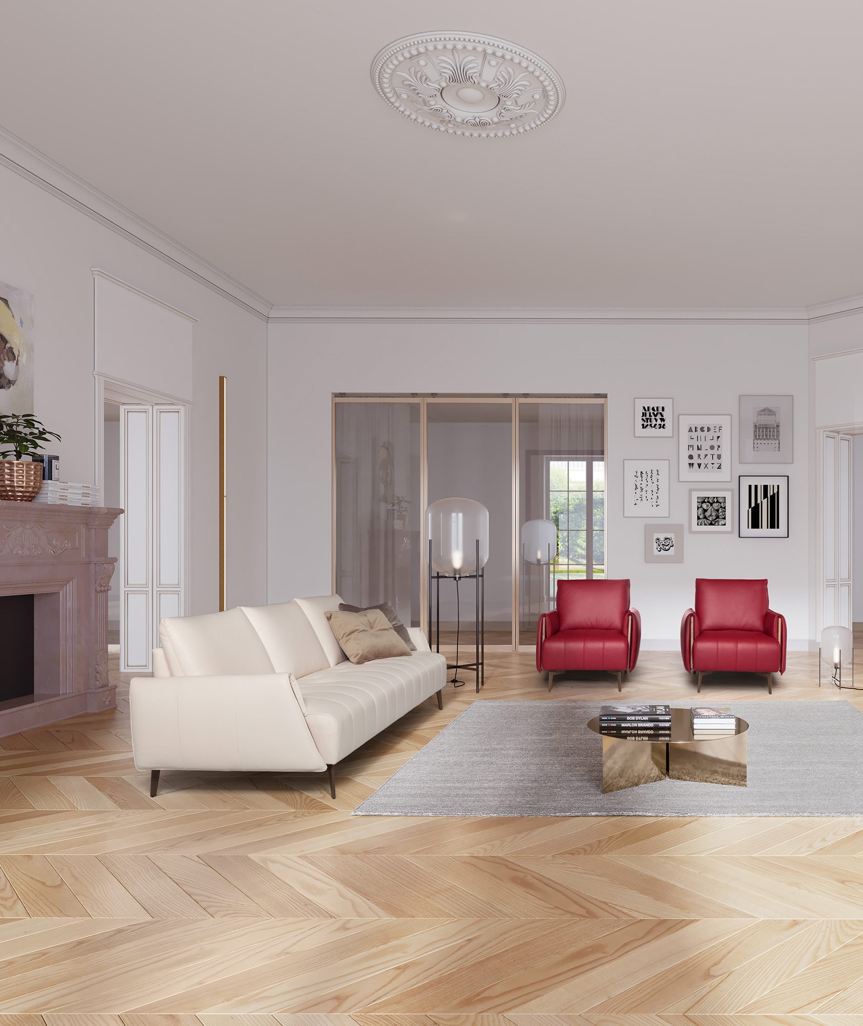 ROMANCE | Leather sofa 3 seater leather sofa By Marinelli Home | design ...