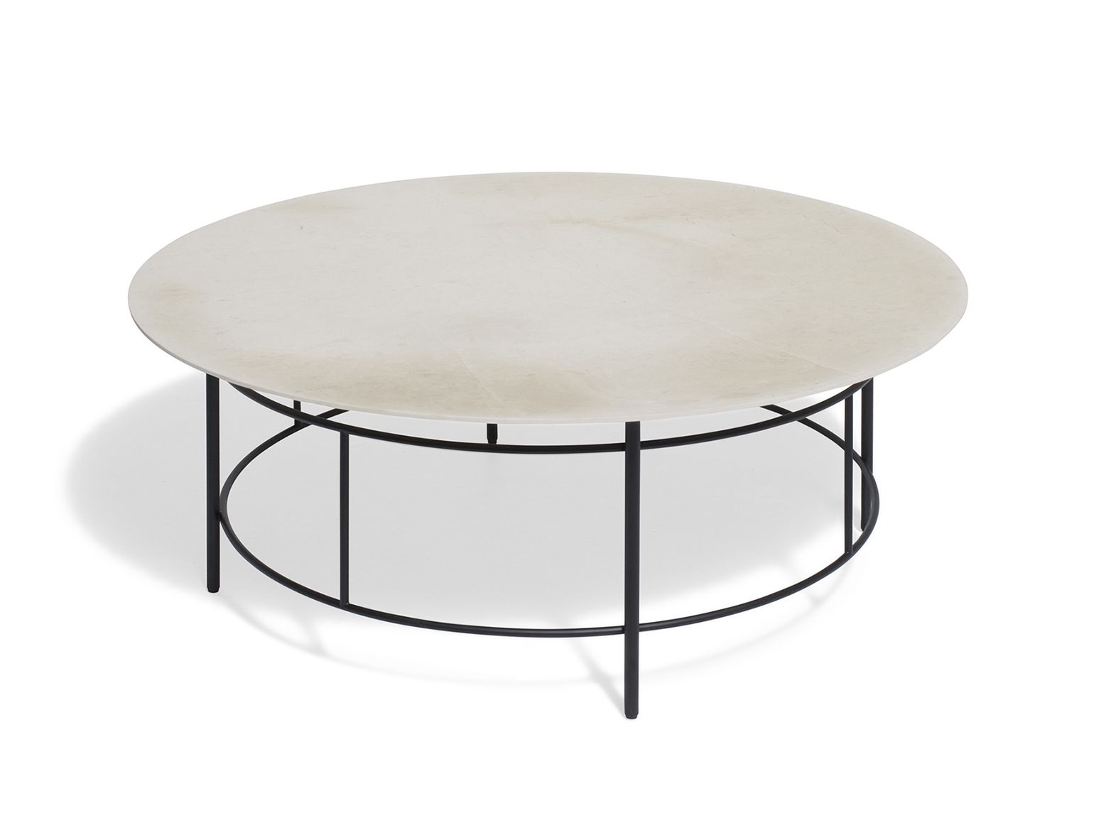 ANDON Round natural stone garden side table By DE PADOVA | design Nendo