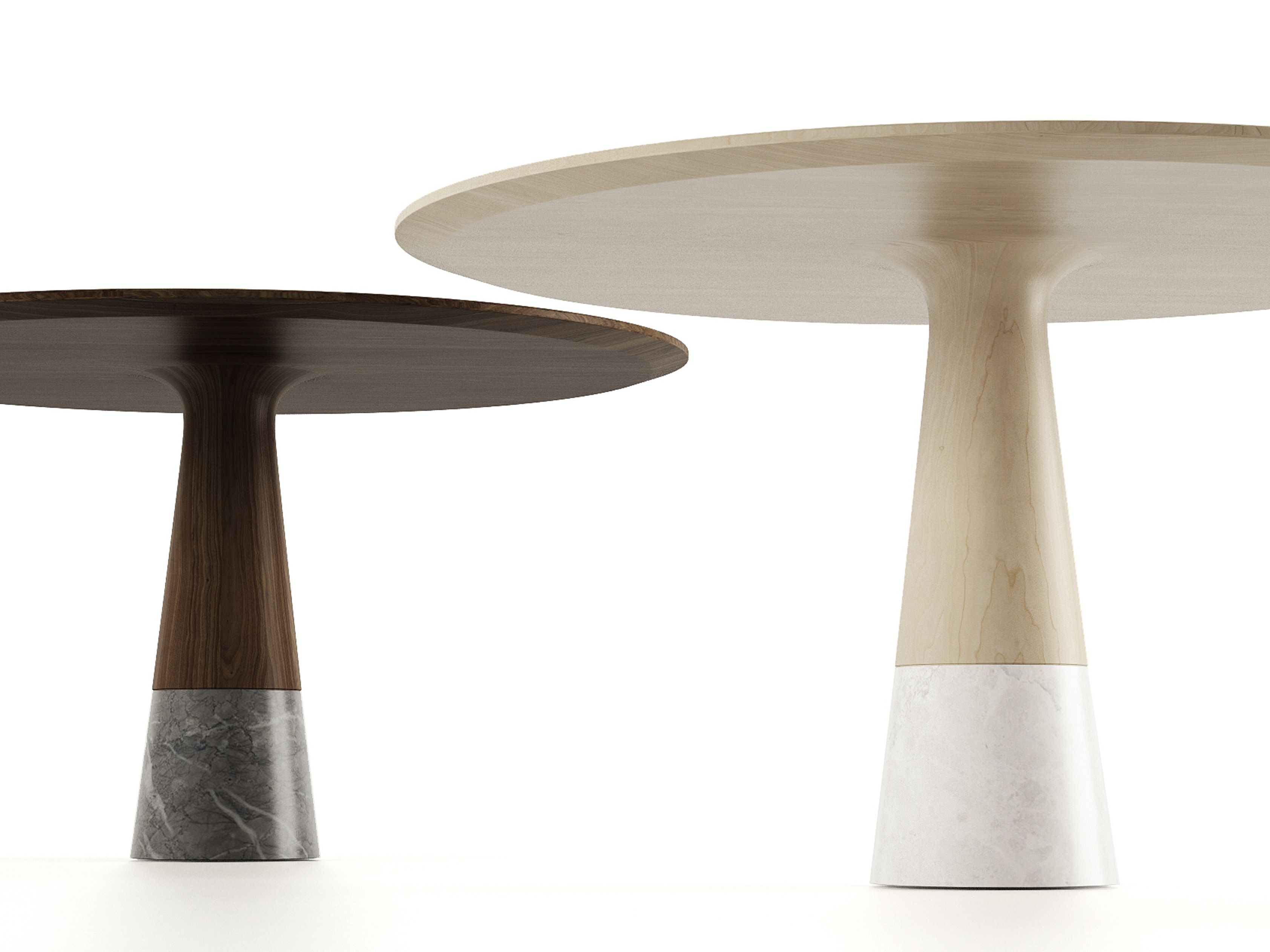 ECHO Round side table By ENNE | design Christophe Pillet