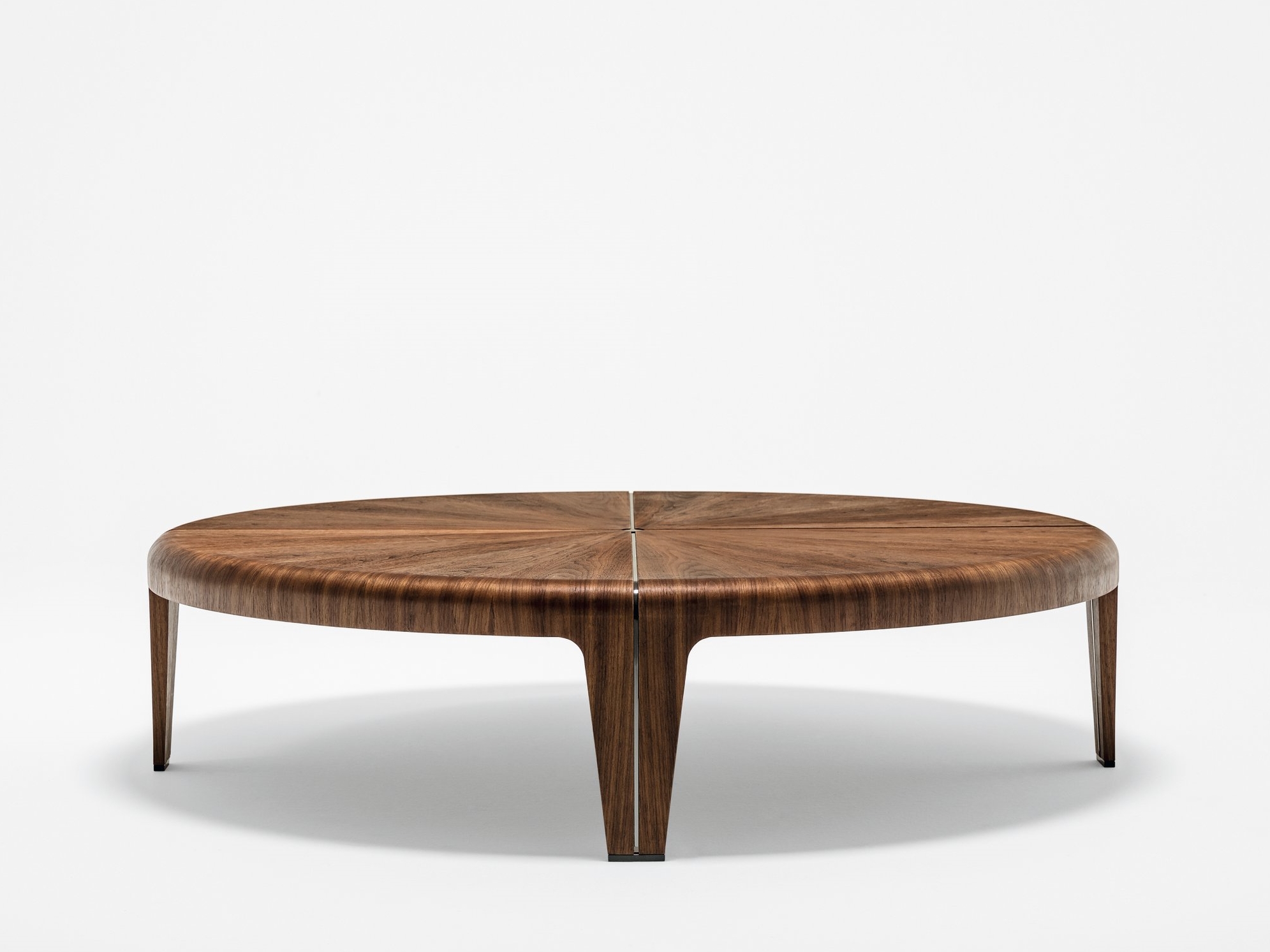 ROUND Round wooden coffee table By Giorgetti | design Carlo Colombo