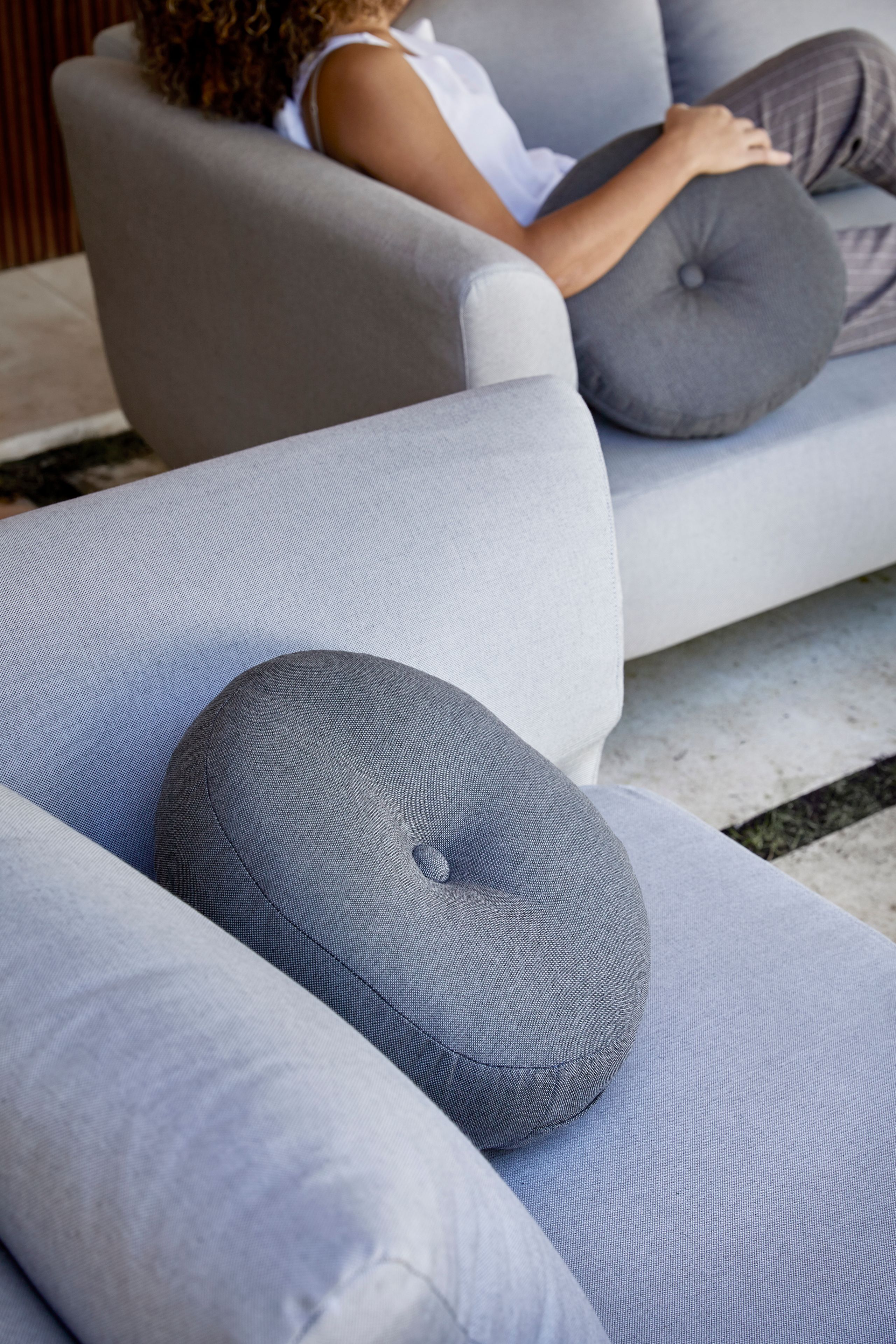 Round cushion Round outdoor fabric cushion By MUSOLA