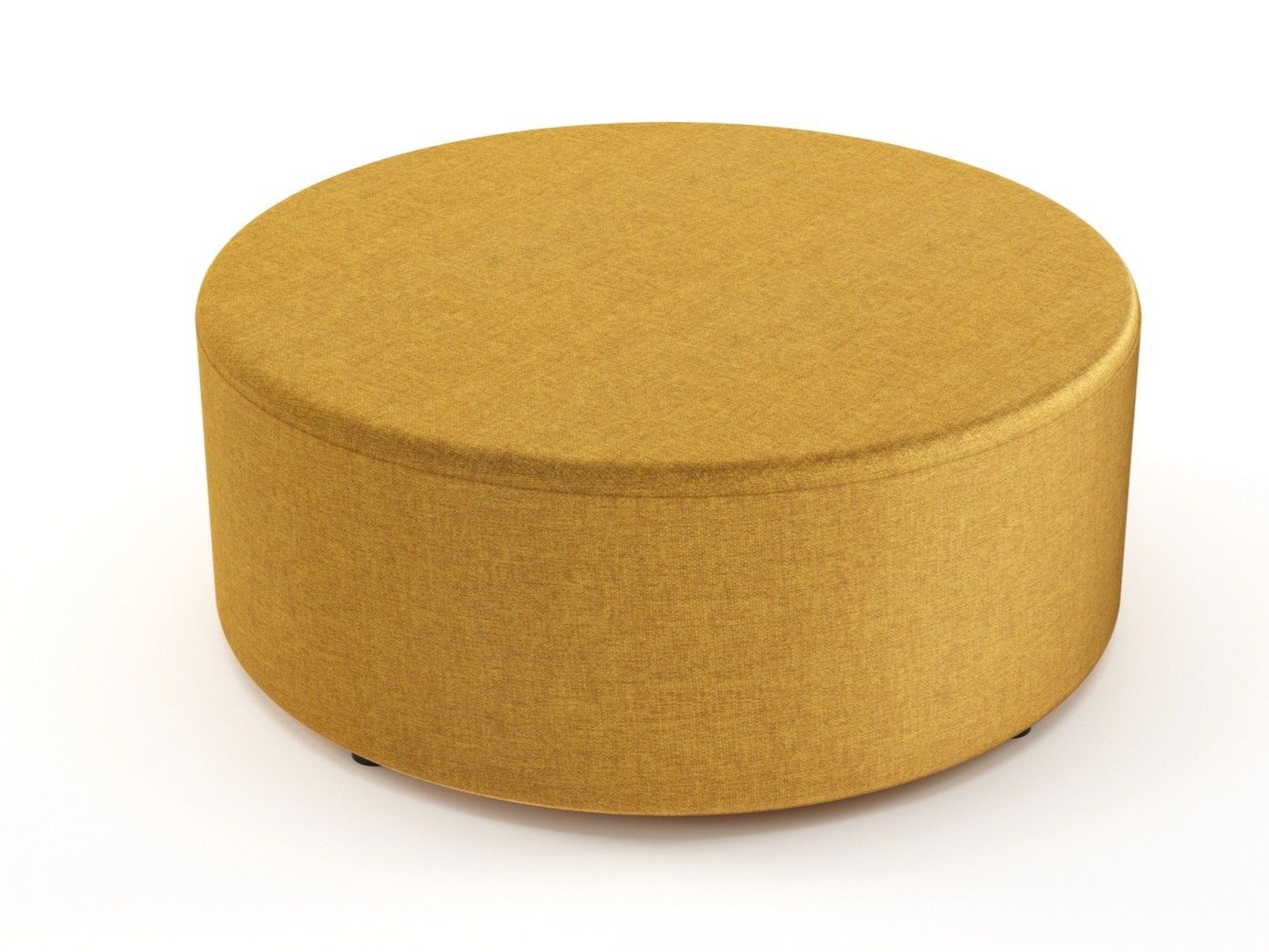 GEOMETRY | Round pouf Upholstered round fabric pouf By grado design