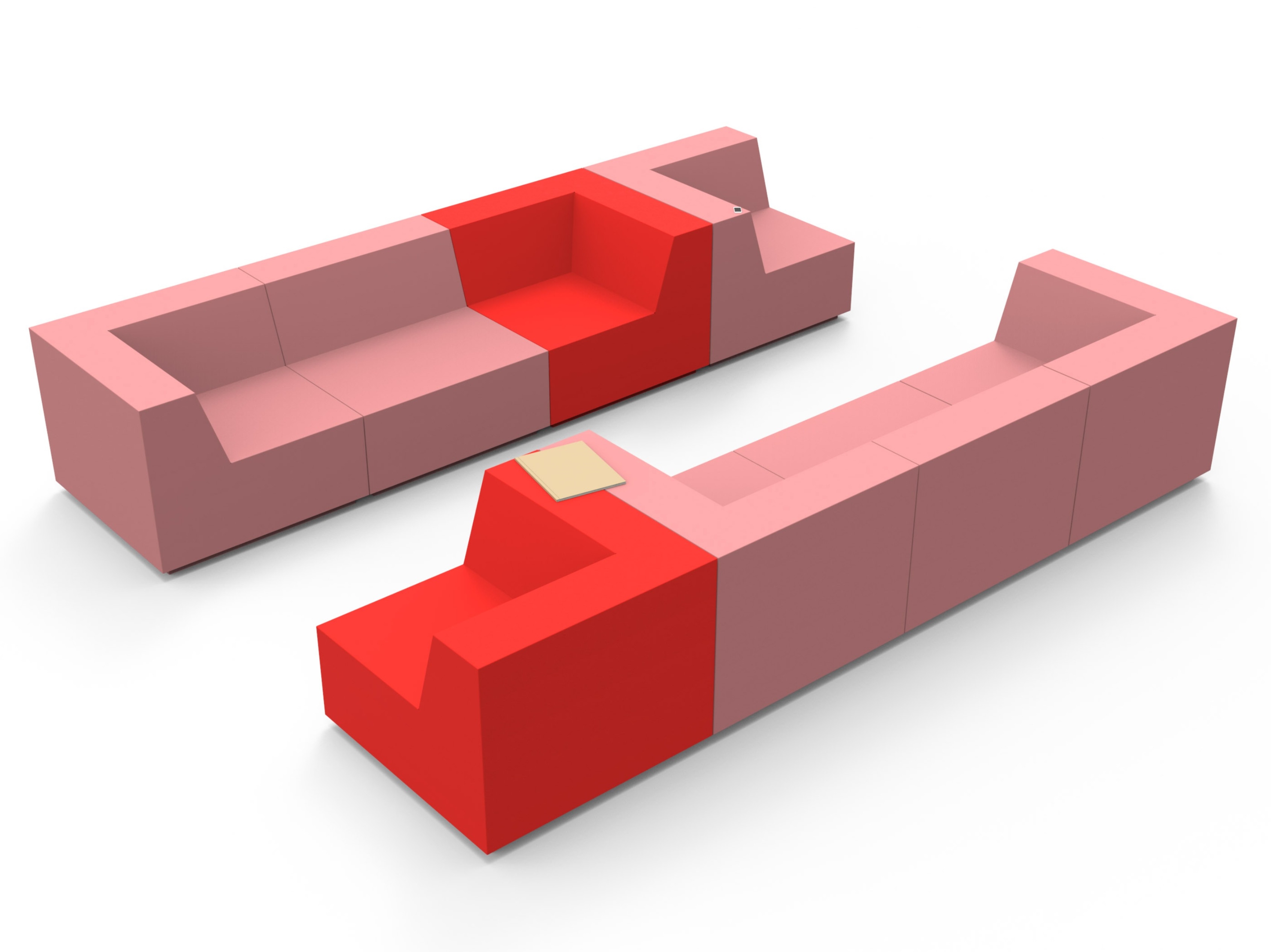 RPBW Modular QM Foam sofa for contract By Quinze & Milan | design RPBW ...