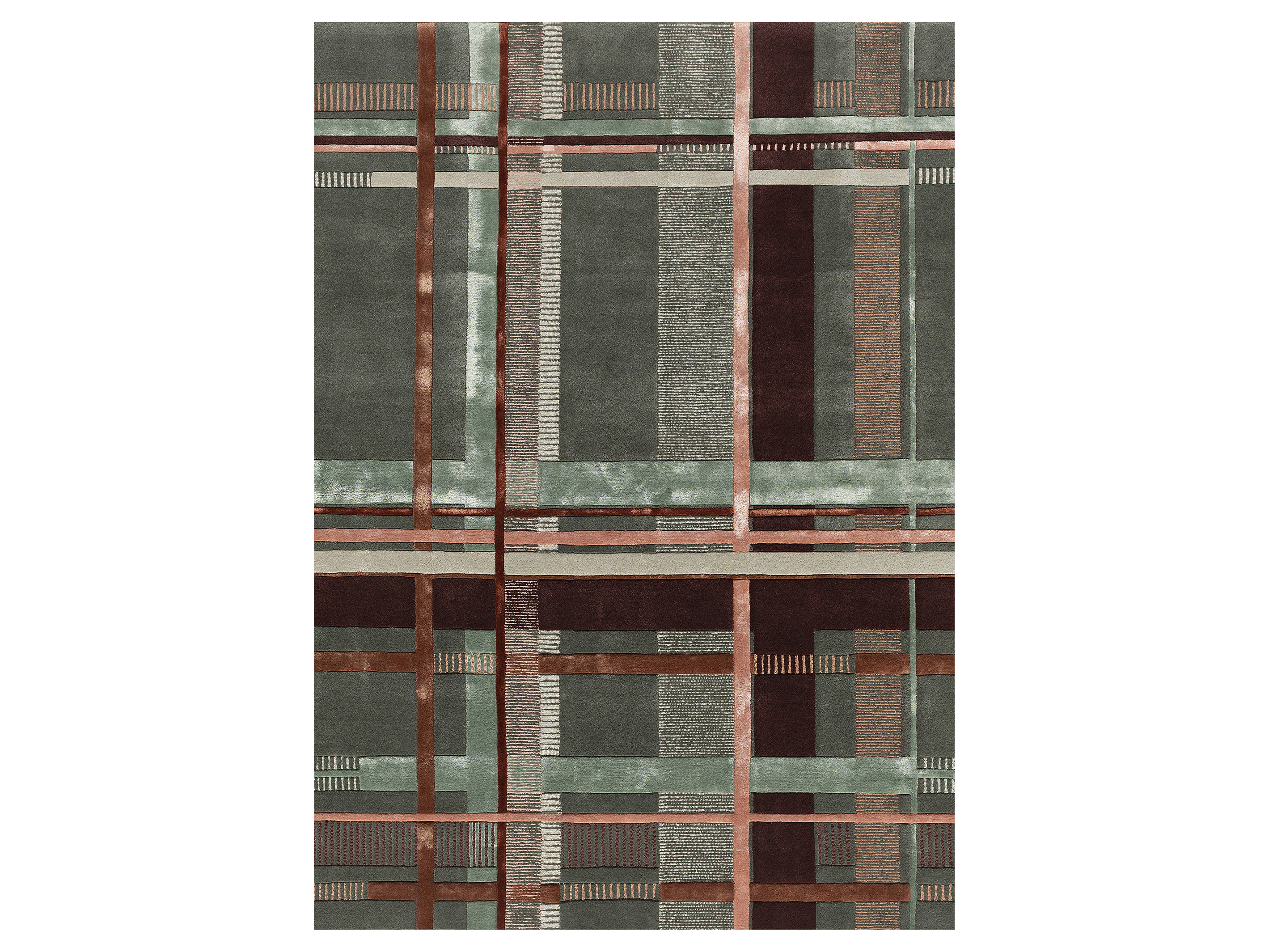 RUTER ARMY GREEN 地毯 By Volver 设计师Ksenia Stanishevski, Renate Alexandersen