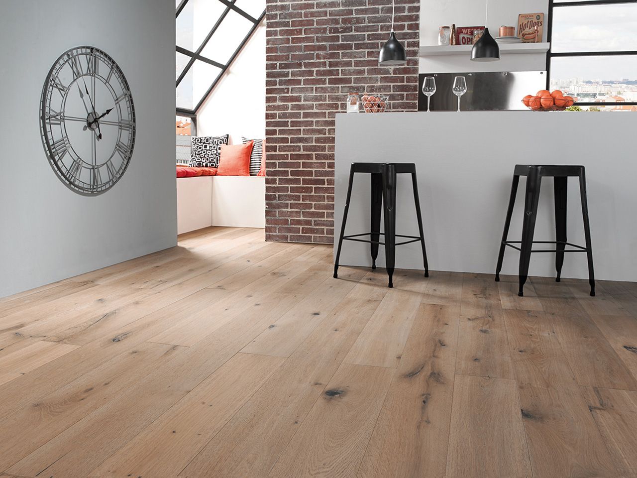 Floating brushed oak parquet SAHARA Old Story Collection By Signature ...