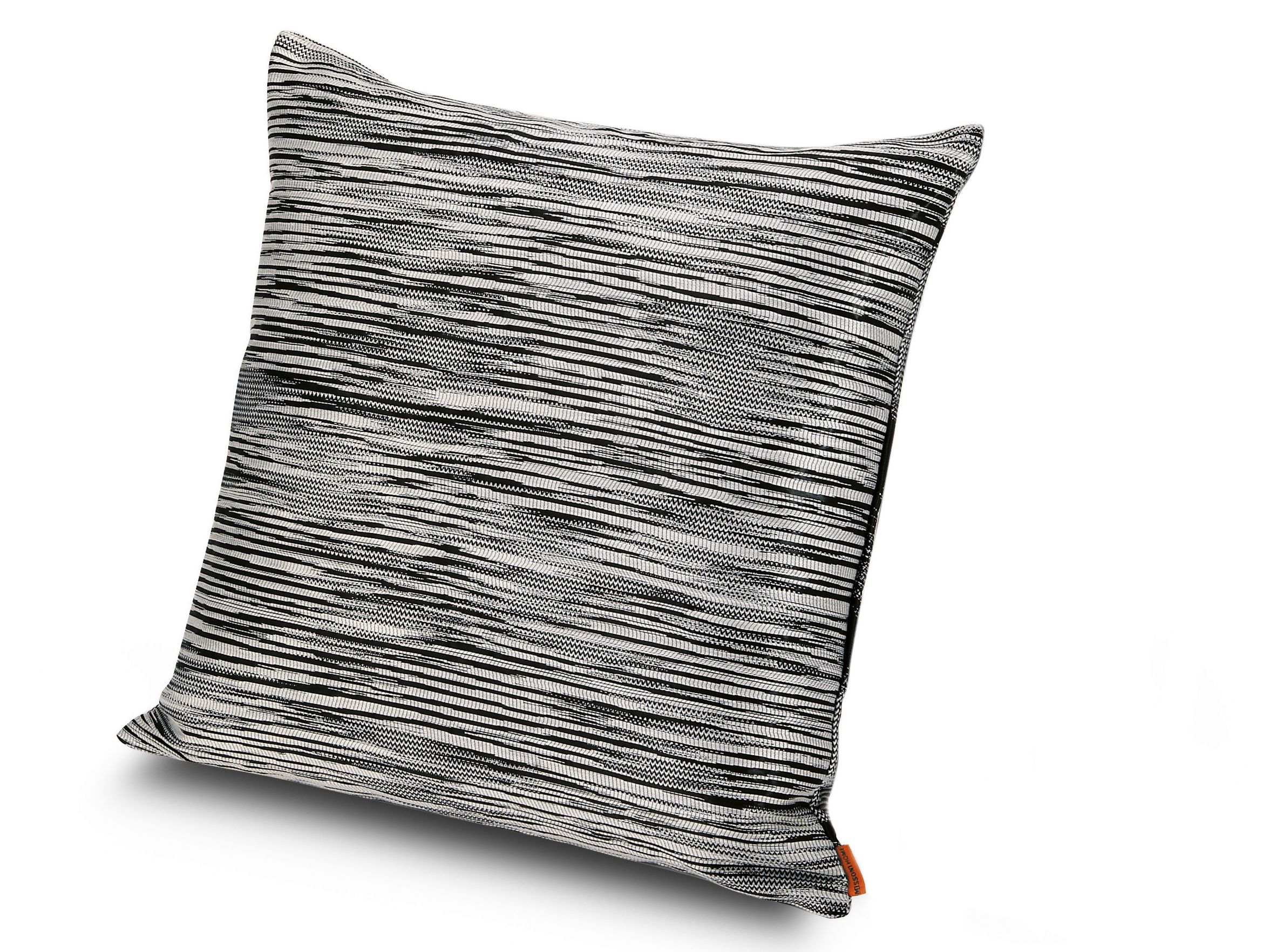 Cushion in black and white slub fabric SAKAI Modern Iconic Collection ...