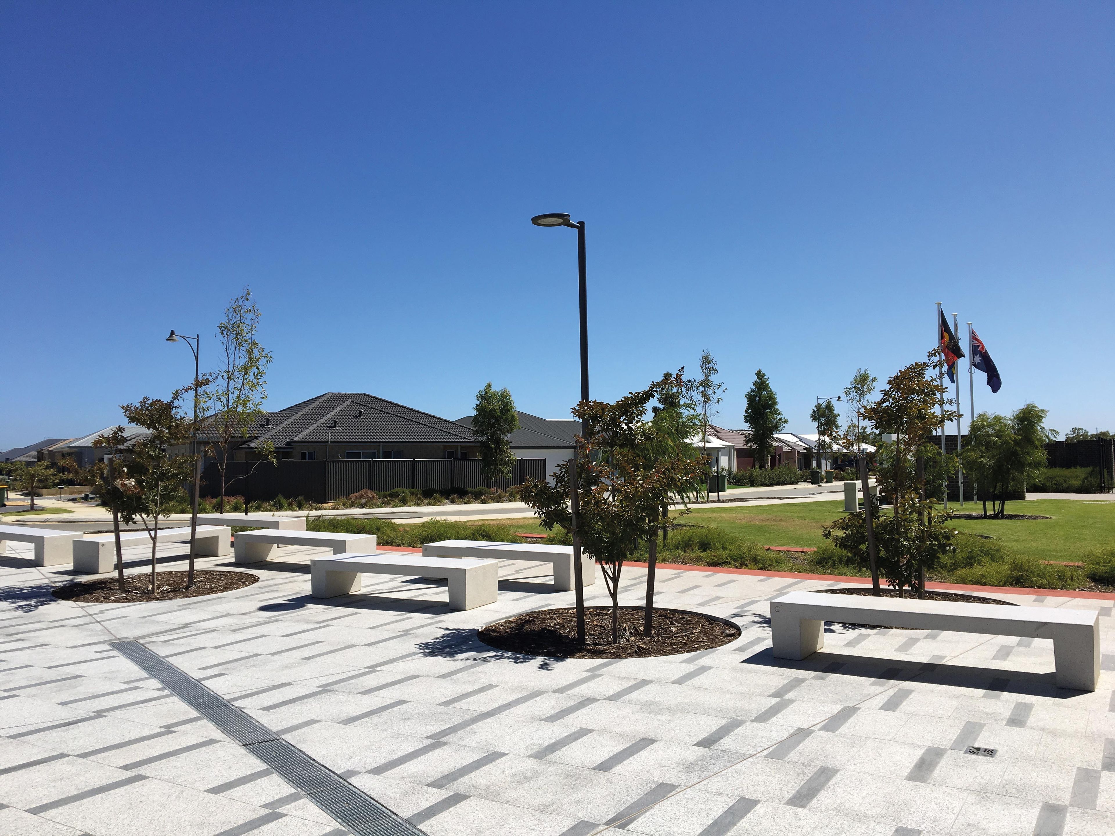 SARAH | Bench Backless reconstructed stone bench By Metalco | design ...