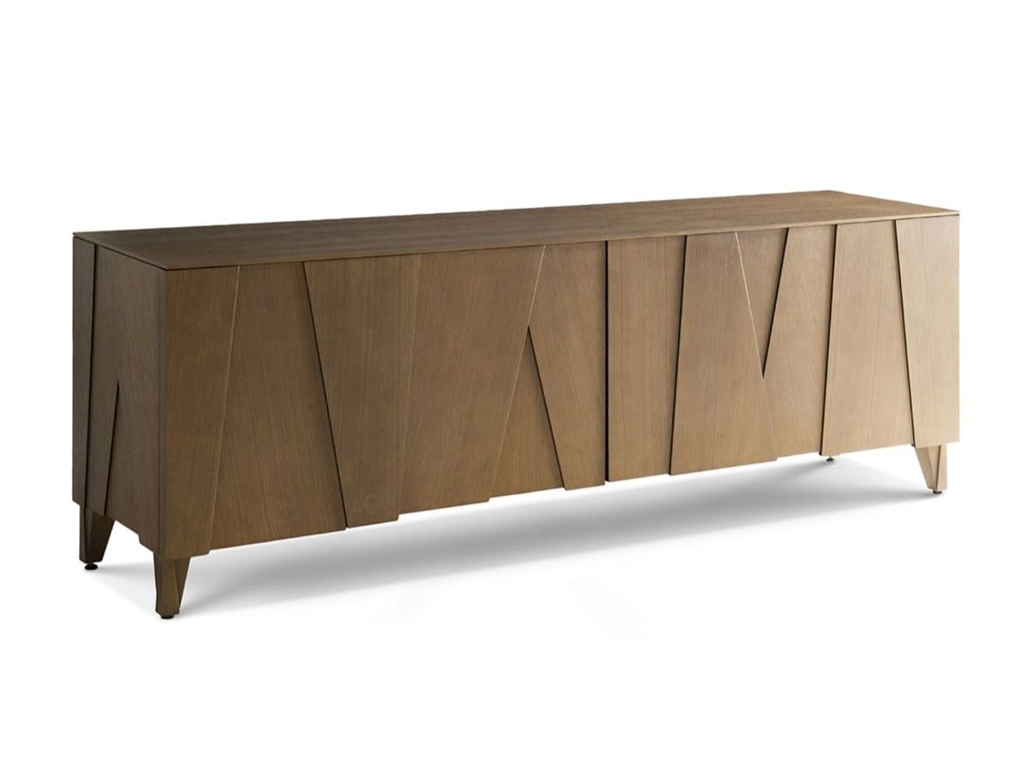 Wooden sideboard with sliding doors SCALA By Roche Bobois design Bina ...