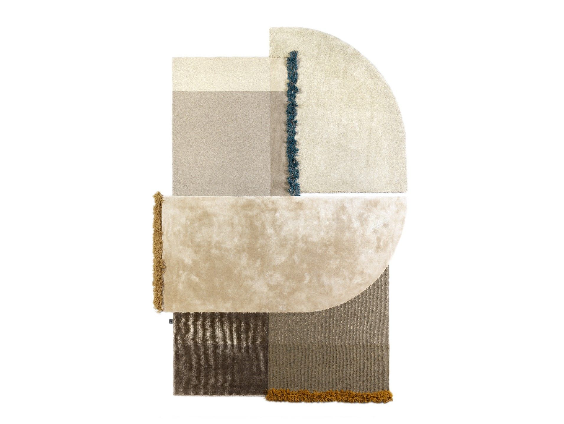 SELCE 5 DOLOMITE GREIGE Rug with geometric shapes By Carpet Edition ...