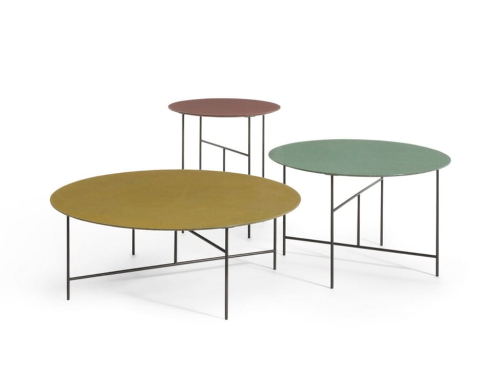 SEN OUTDOOR Glazed lava stone garden side table By De Padova | design ...
