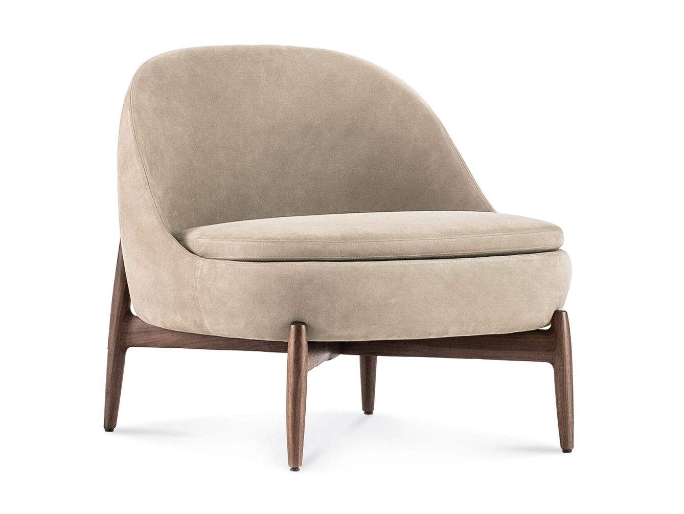 SENDAI | Leather armchair easy chair By Minotti design Inoda + Sveje