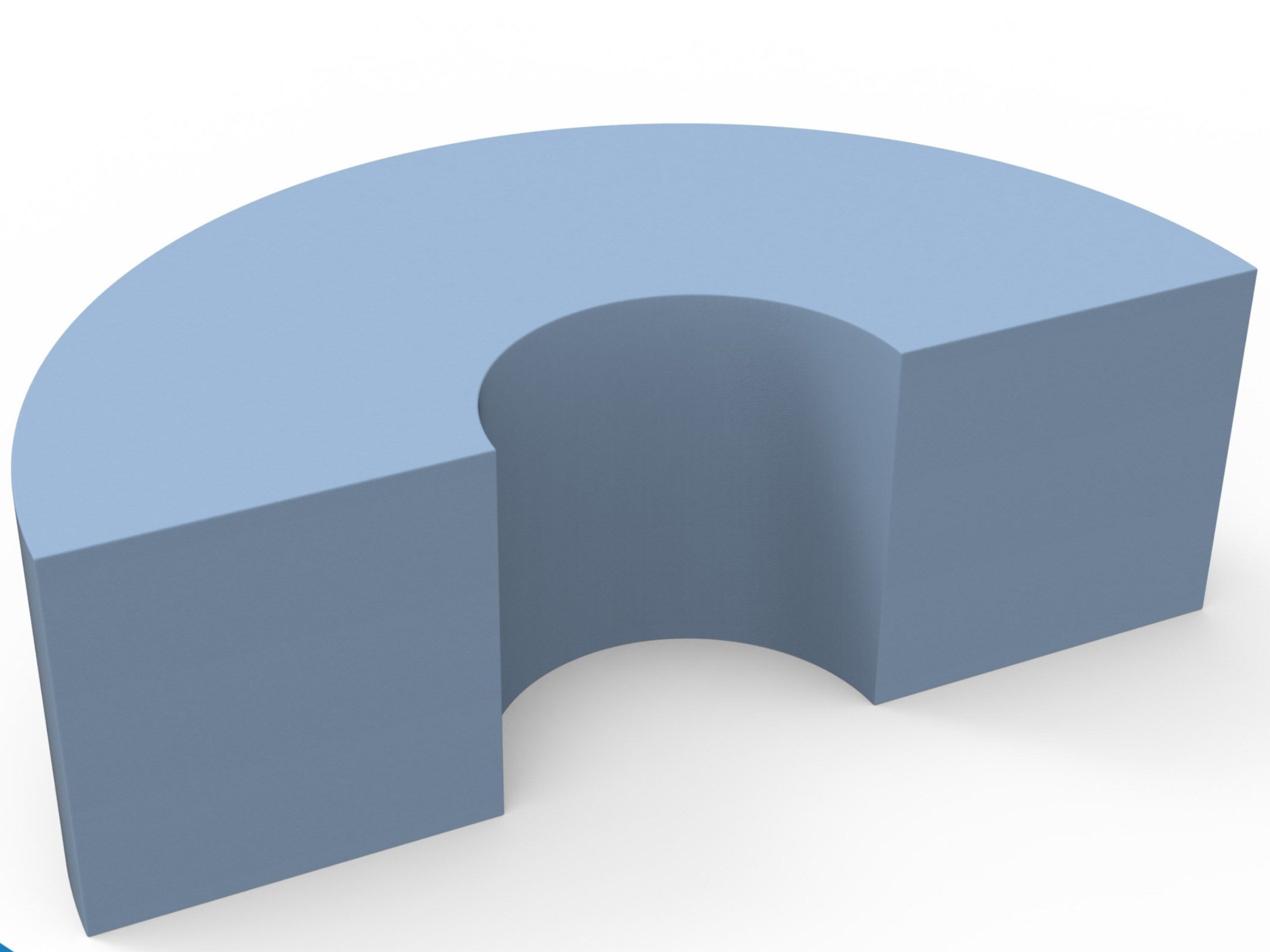 SHAPE CURVE Banc modulable en QM Foam sans dossier By SDC LAB_Quinze ...