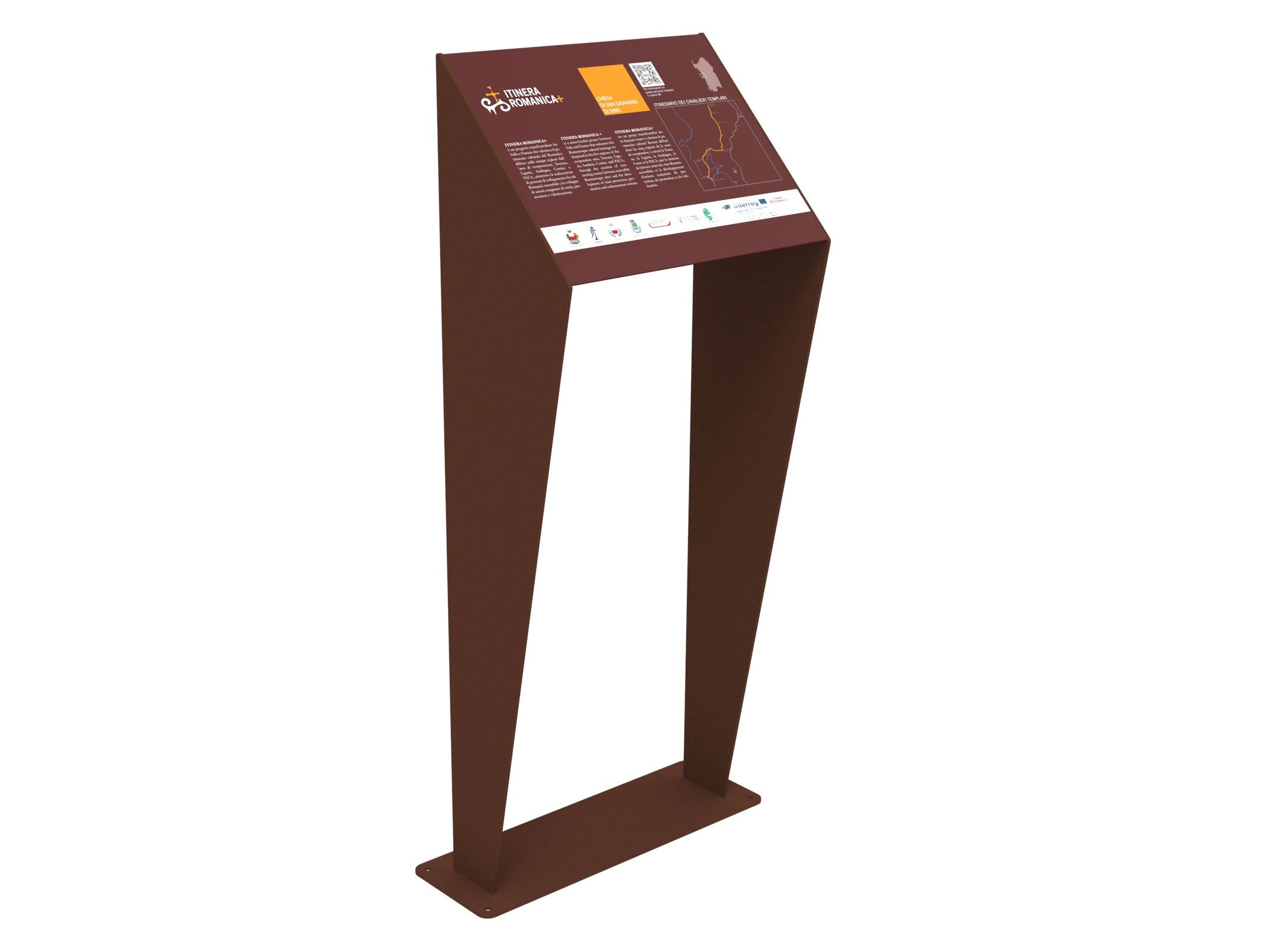 SHARP Galvanized steel information stand By Lazzari | design Marco ...