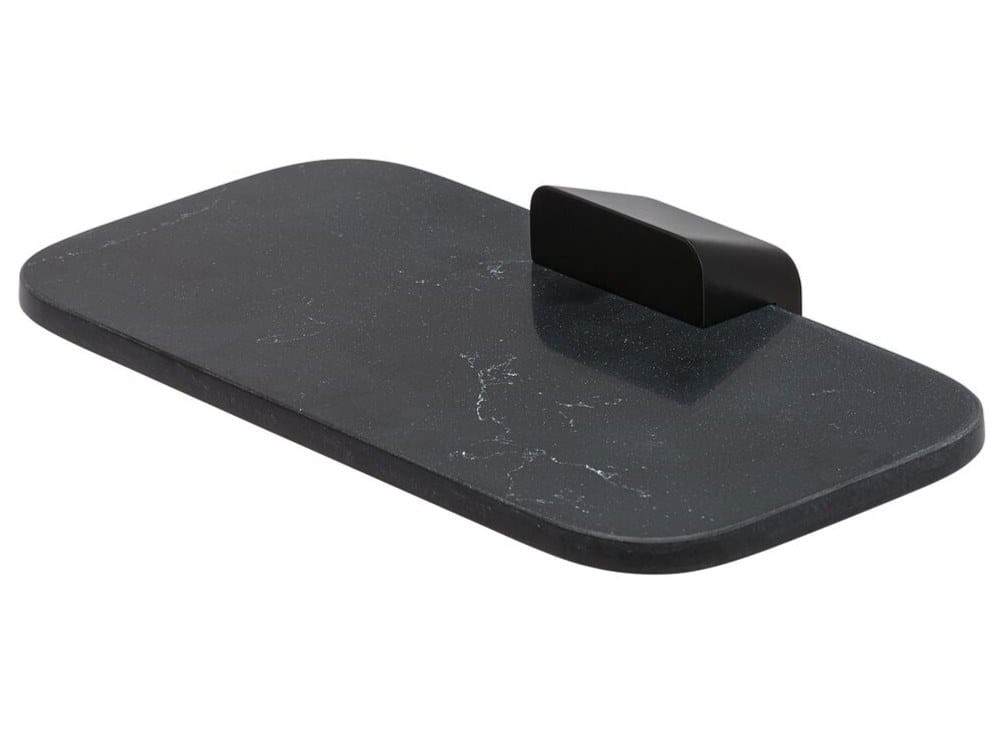 SHIFT BLACK | Wall-mounted soap dish Shift Collection By Geesa