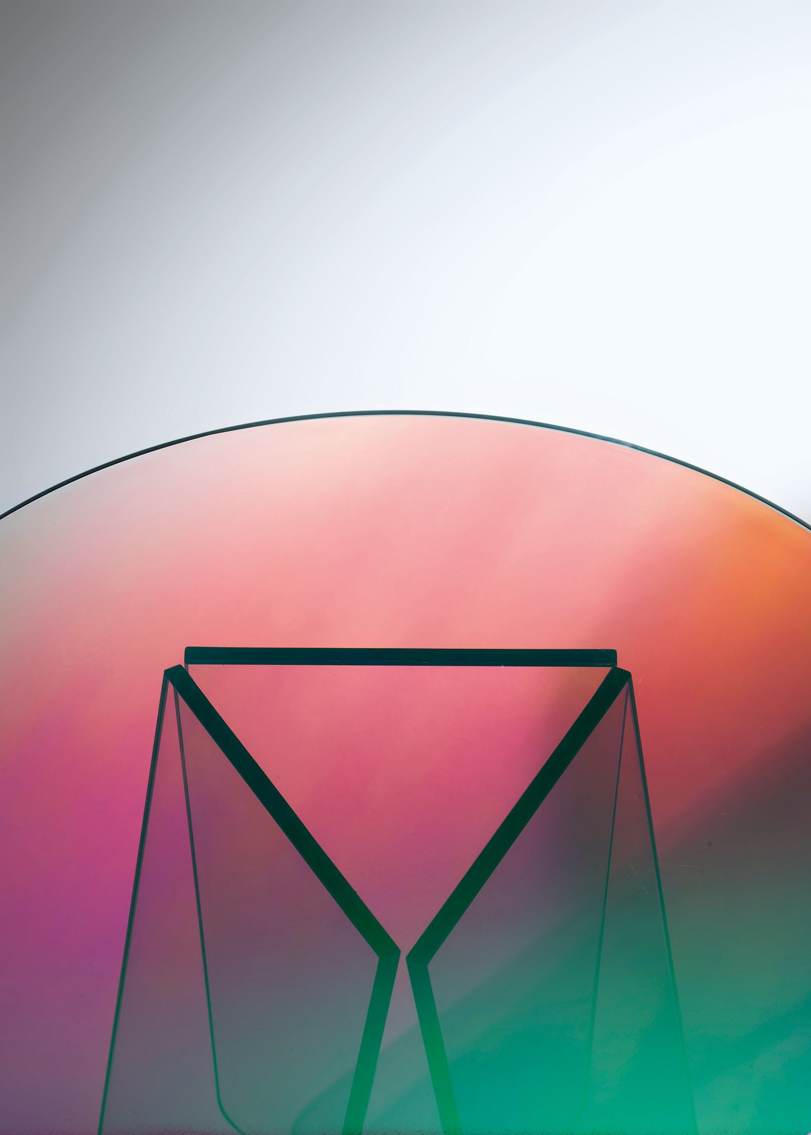 SHIMMER | Round coffee table By Glas Italia