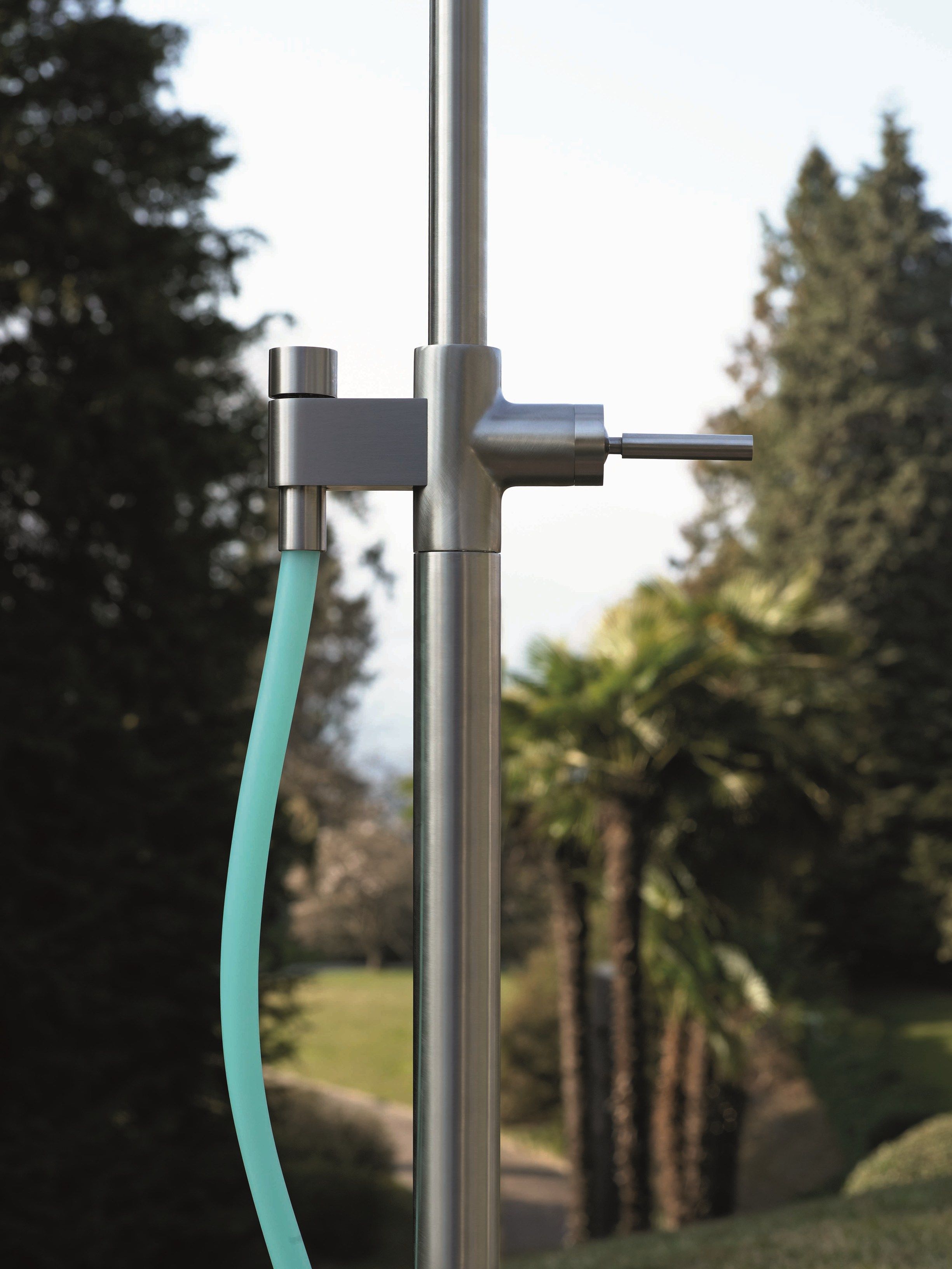Stainless steel outdoor shower SHOWER COLUMNS By Kos by Zucchetti ...
