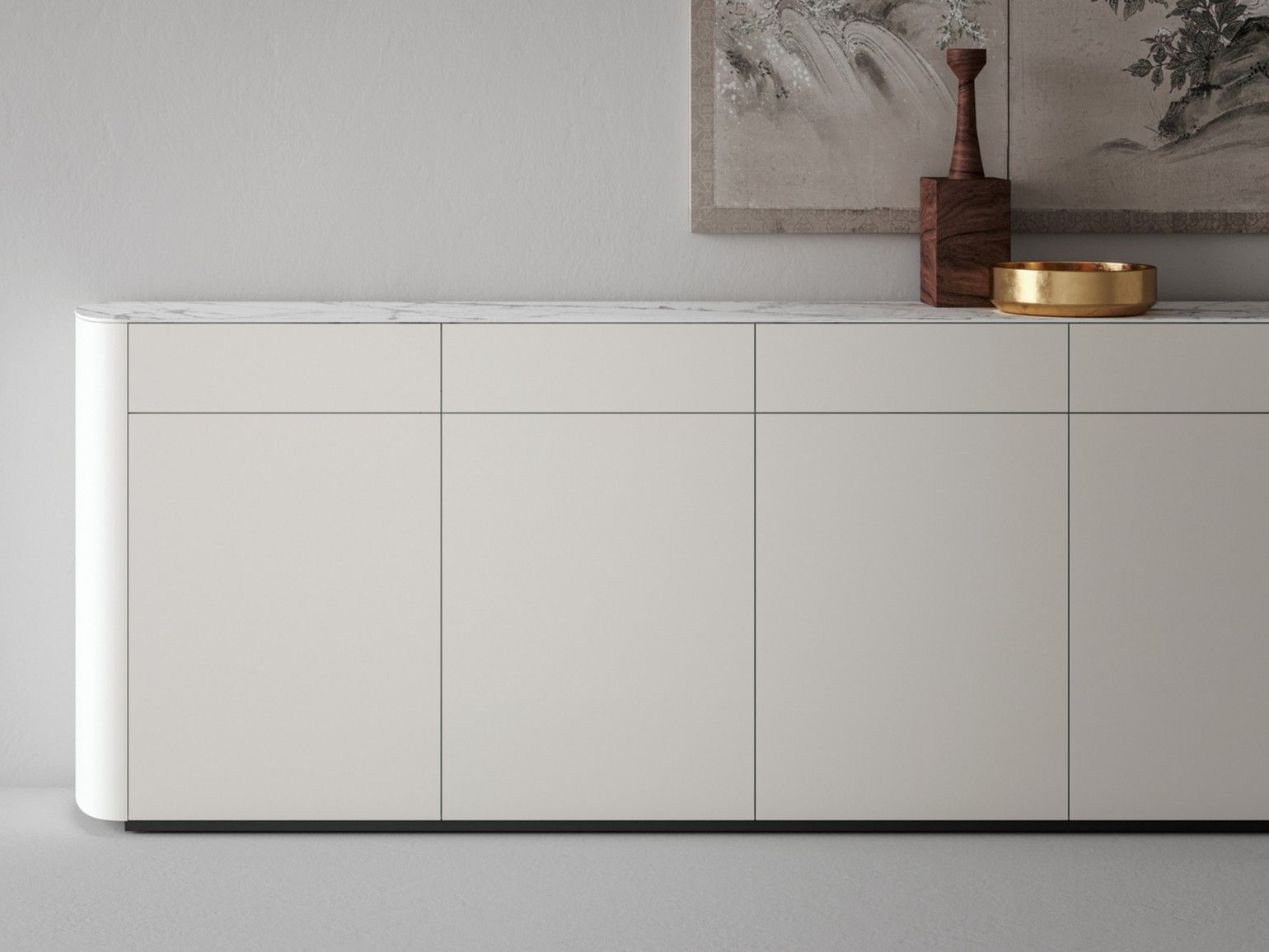 SIDE Modular wooden sideboard with drawers By Caccaro | design Monica ...