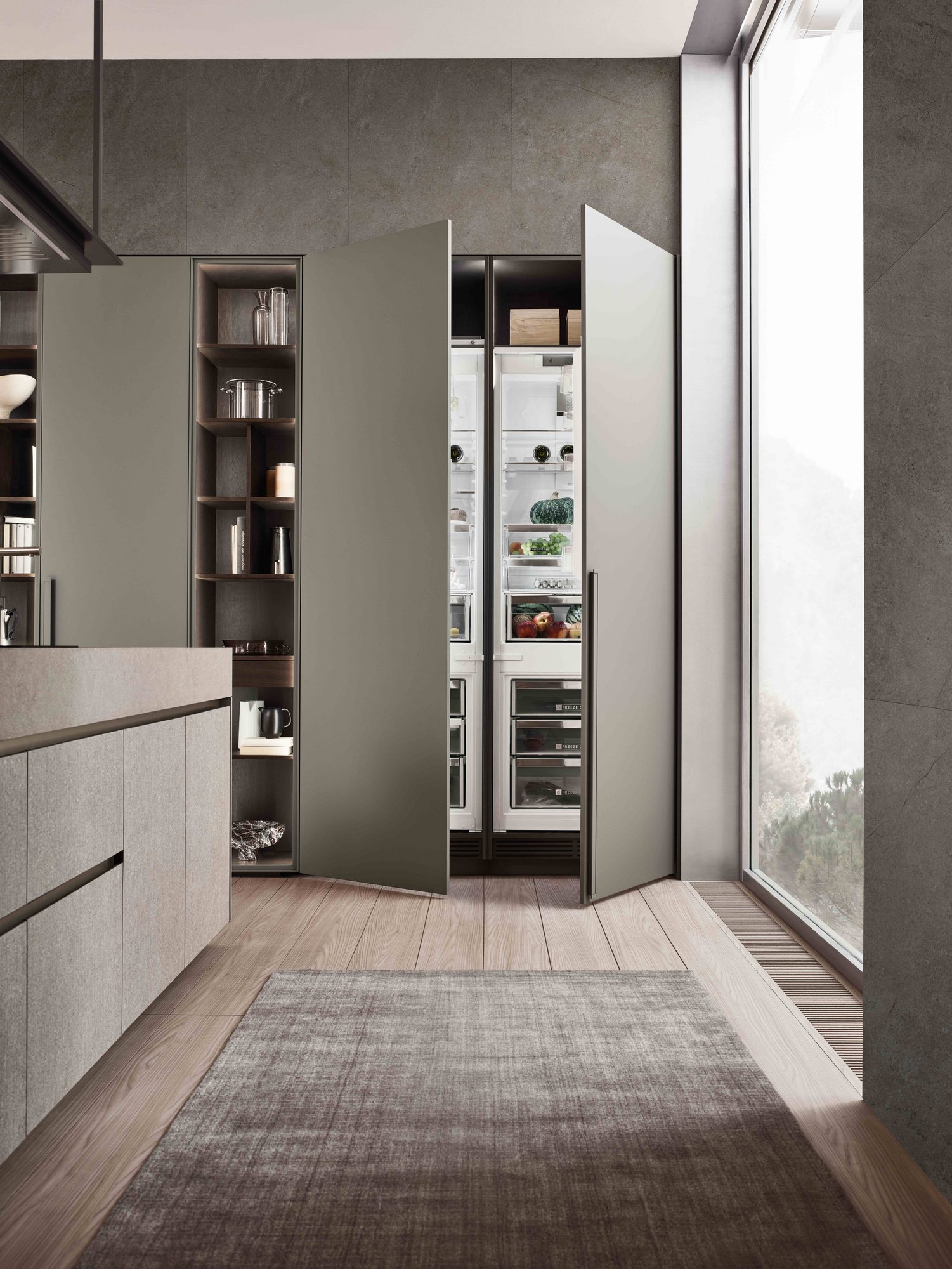 SIGN Kitchen without handles By ERNESTOMEDA | design Giuseppe Bavuso