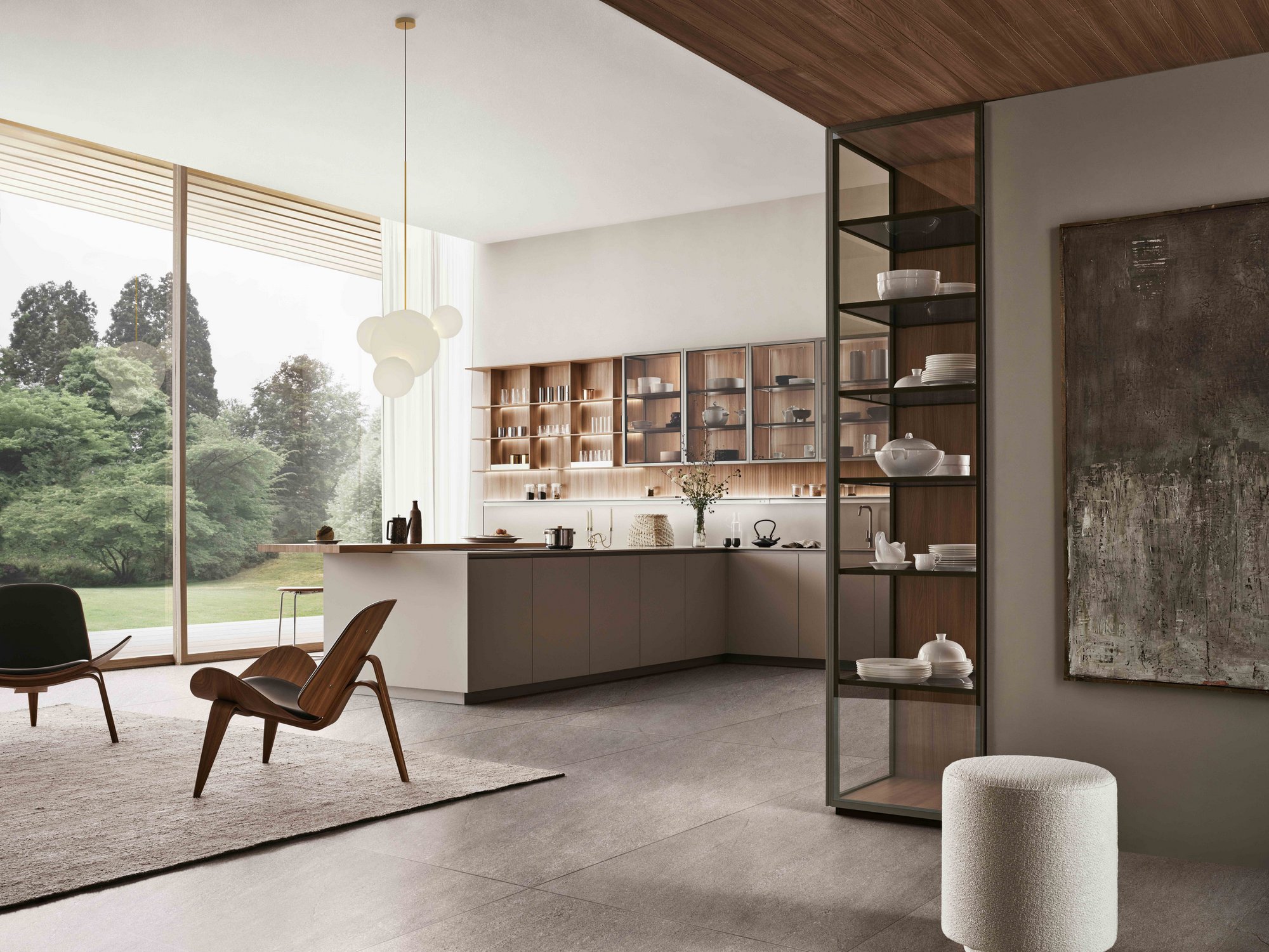 SIGN Kitchen with peninsula By ERNESTOMEDA | design Giuseppe Bavuso