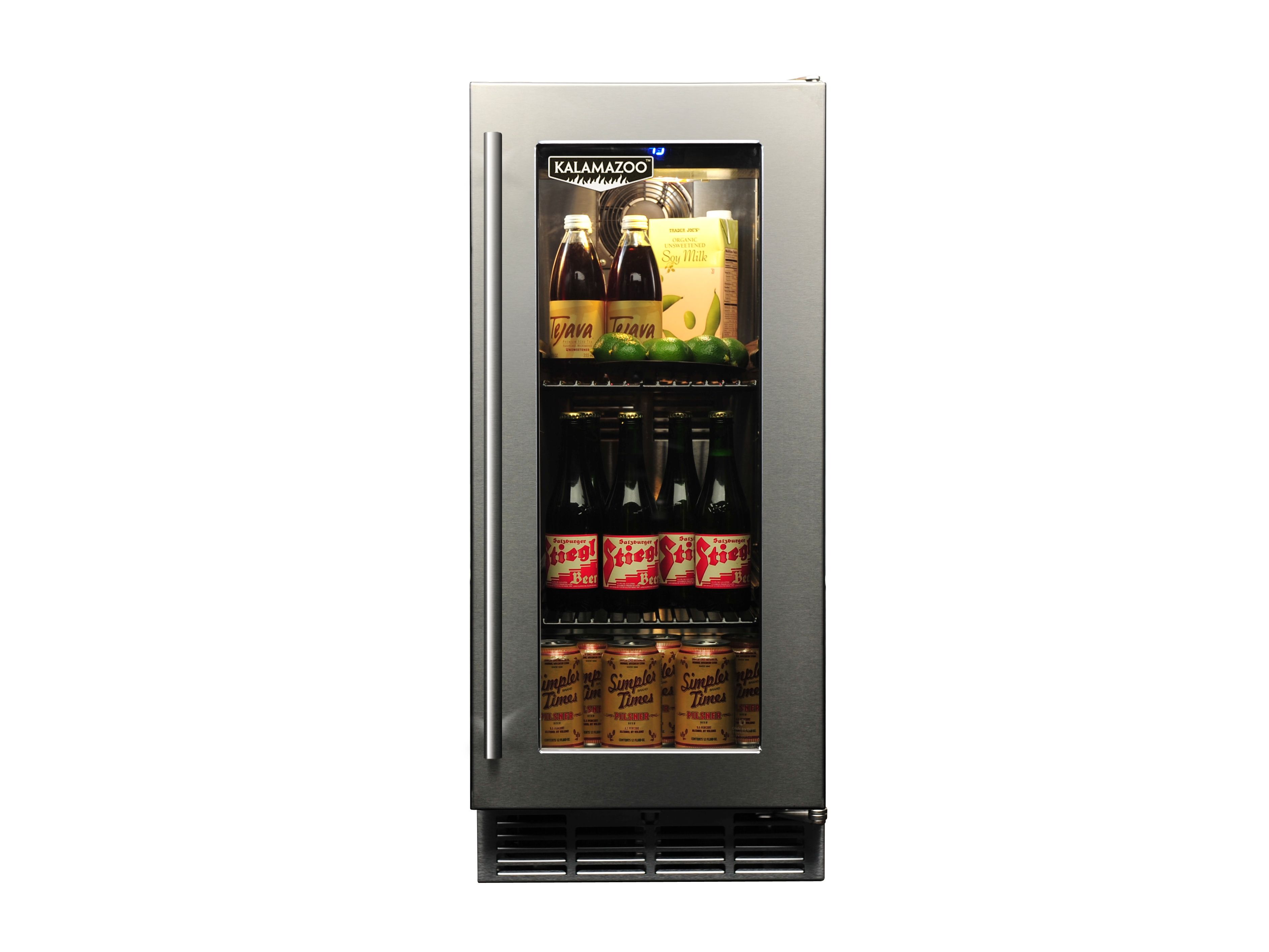 SIGNATURE K-HP Stainless steel and glass outdoor refrigerator By Kalamazoo