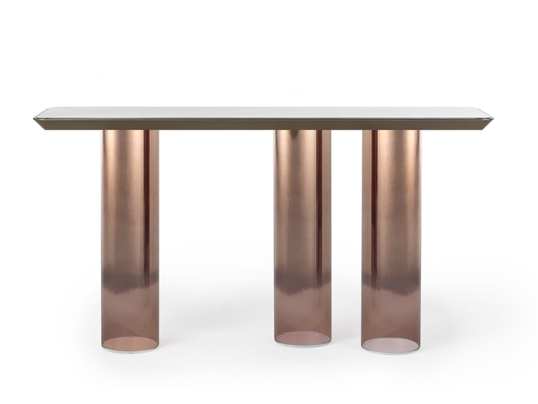 SIGNORE DEGLI ANELLI | Borosilicate glass console table Signore degli ...