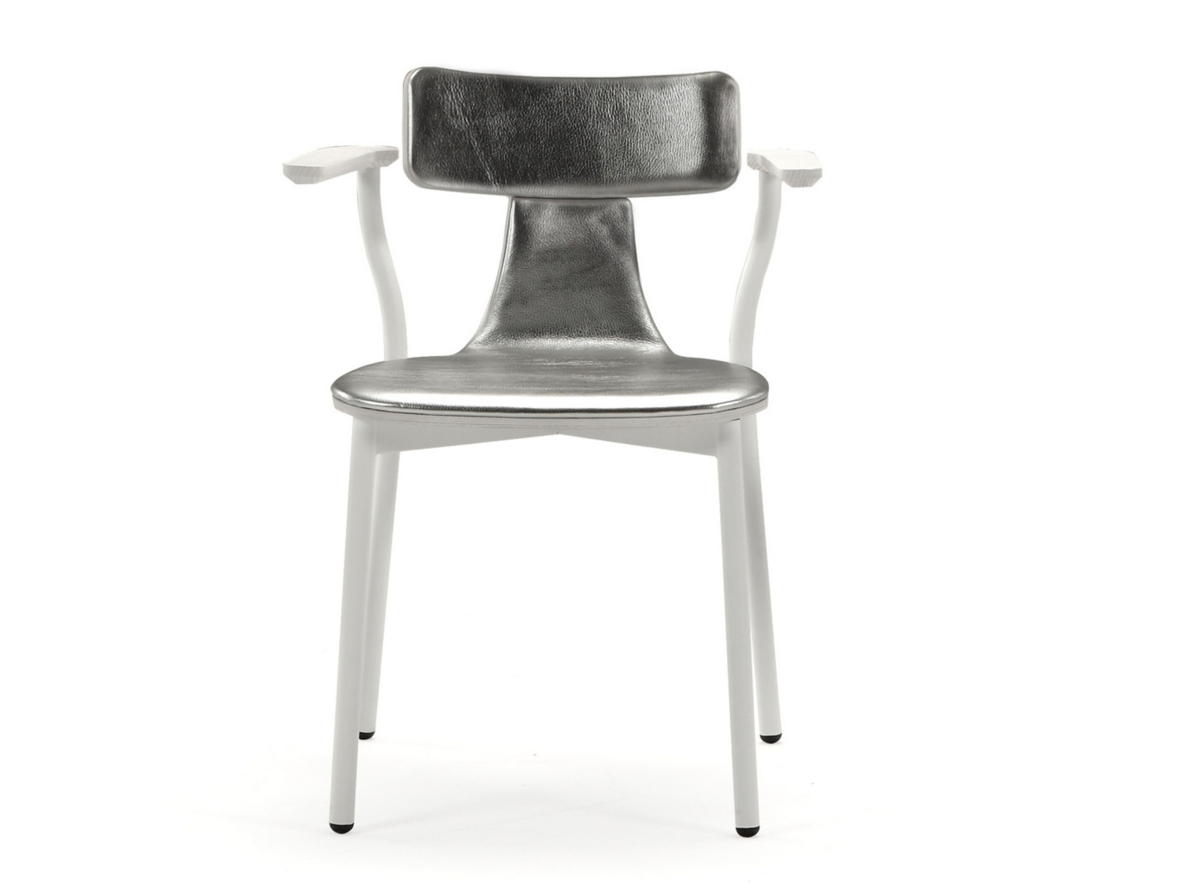 Upholstered leather chair with armrests SILLA40 | Chair By Sancal ...