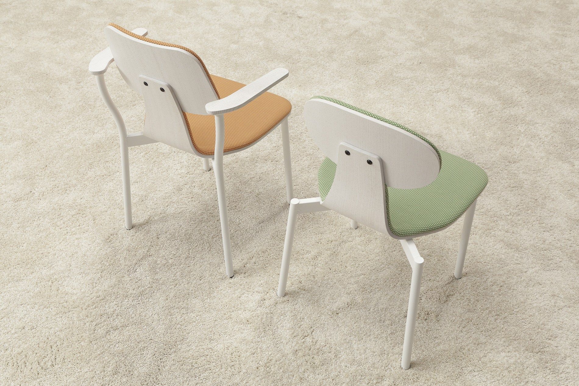 SILLA40 | Chair with armrests By Sancal design Nadadora