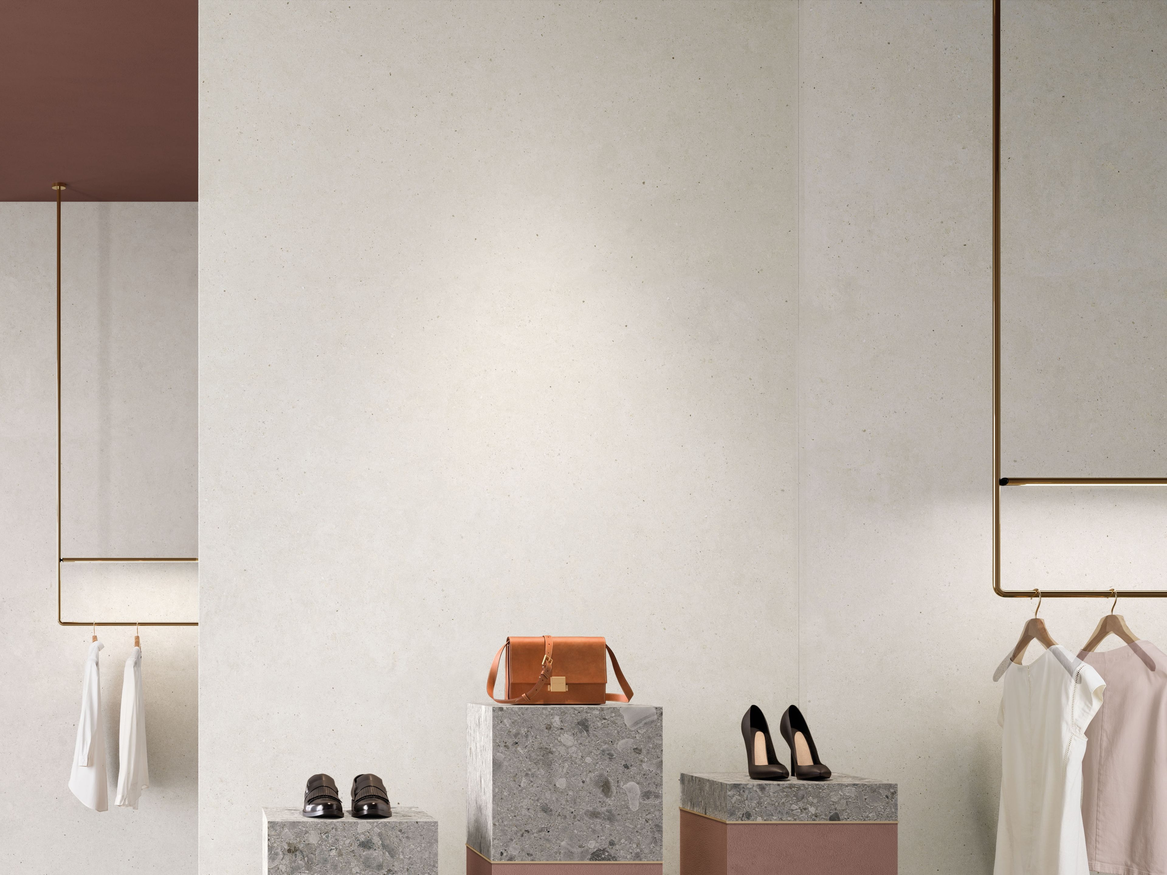 SILVER GRAIN WHITE Porcelain stoneware wall/floor tiles with stone ...