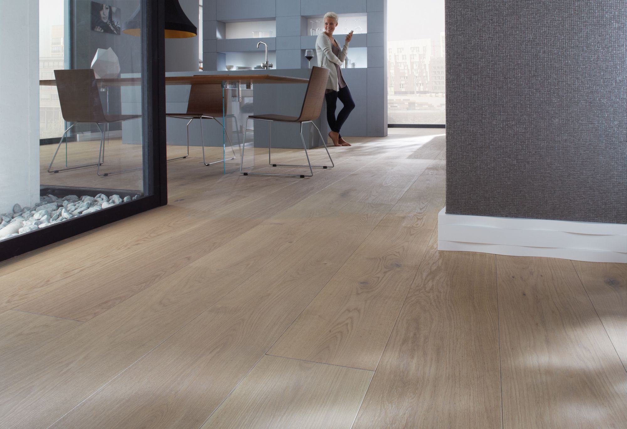 SILVERLINE EDITION 2-Schicht gebürstetes Parkett aus Eichenholz By ...