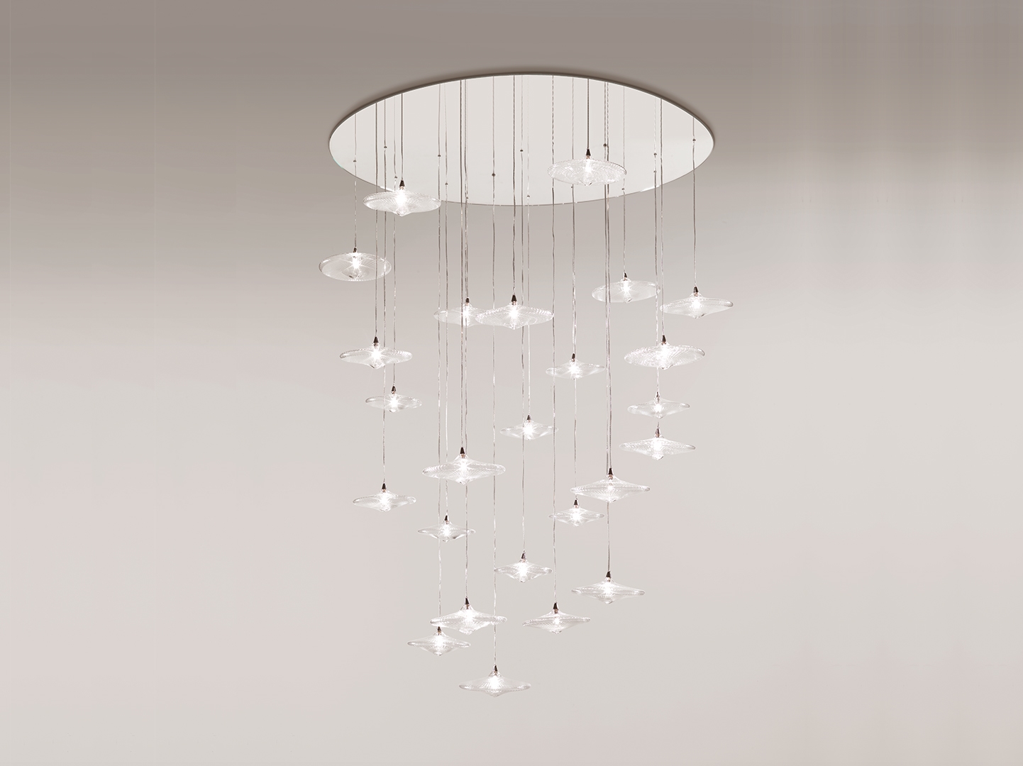 SIRIUS LED Borosilicate glass pendant lamp By Reflex