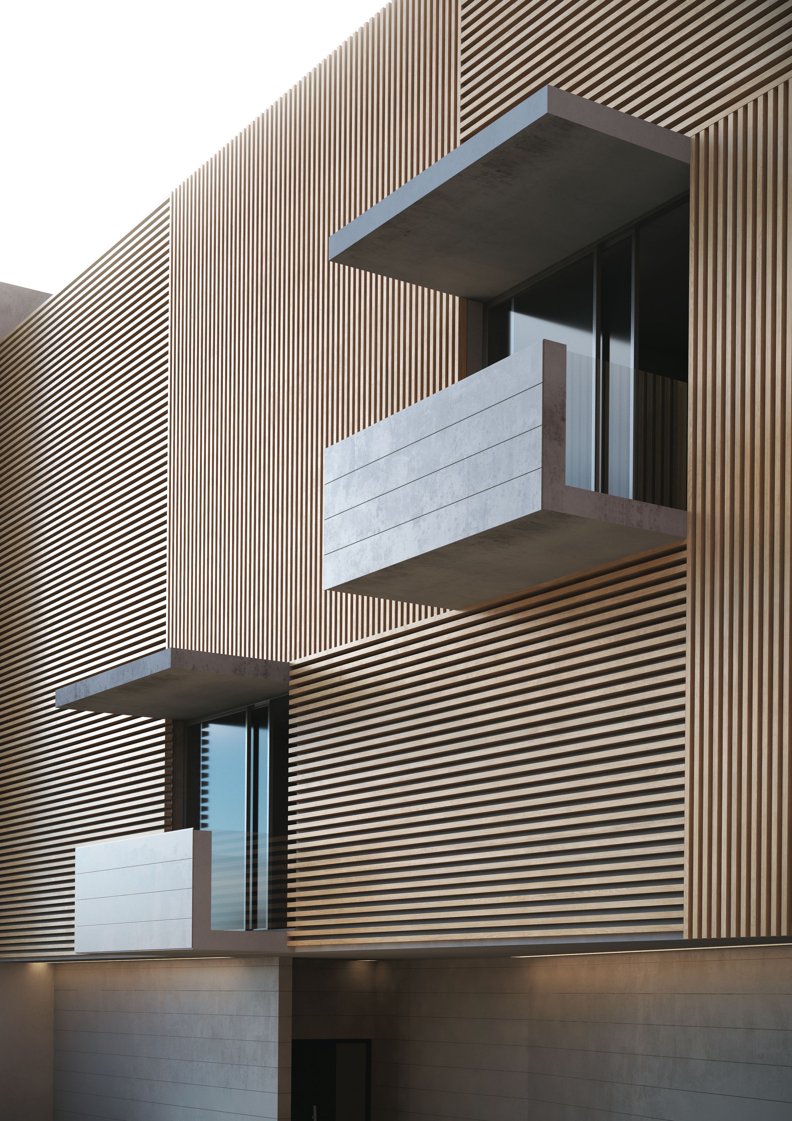 SKIN BATTENS 50 | 3D Wall Cladding with wood effect By ForMe Design