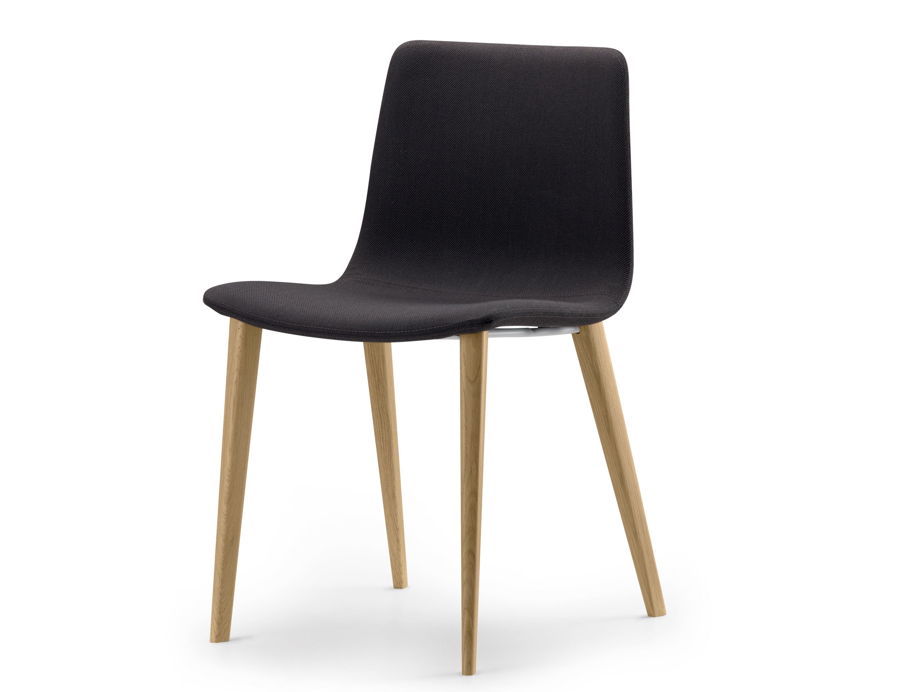 Fabric chair SLIM CHAIR WOOD SOFT L / 89M Slim Collection By Alias ...