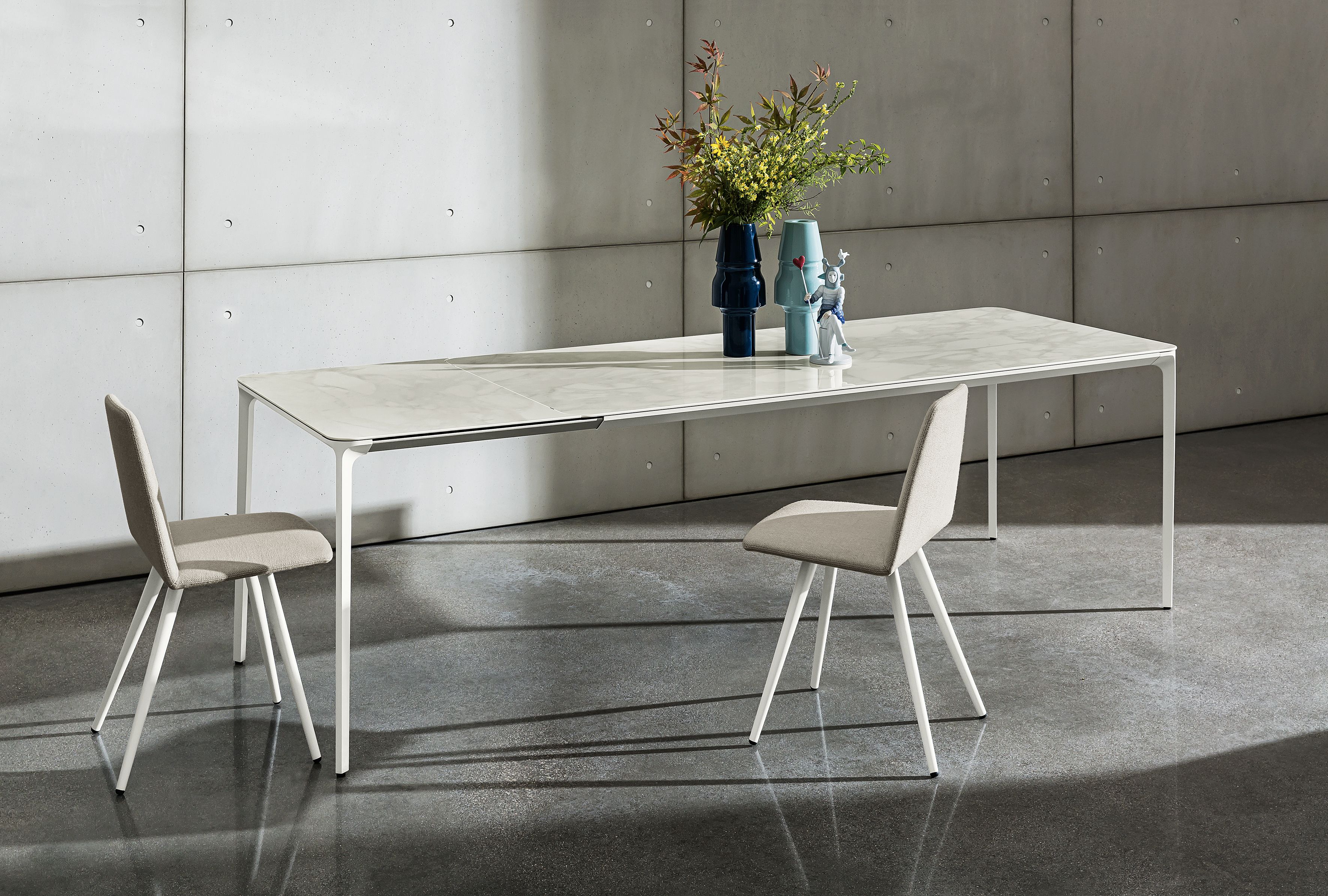 SLIM EXTENSIBLE | Ceramic table Extending ceramic table By Sovet italia ...