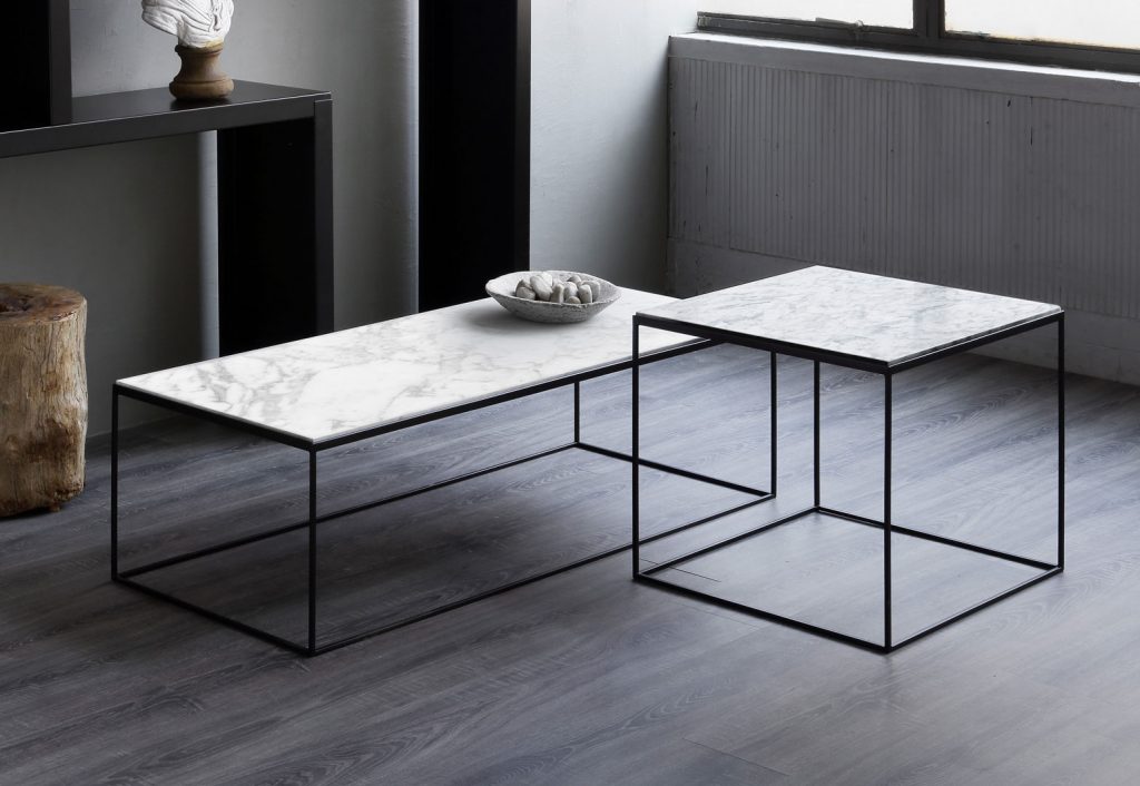 SLIM MARBLE Square Carrara marble coffee table By Zeus | design ...