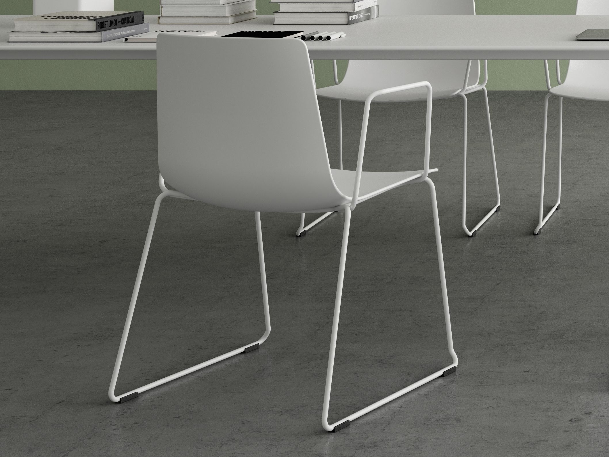 SLIM | Sled base chair Slim Collection By Alias design PearsonLloyd