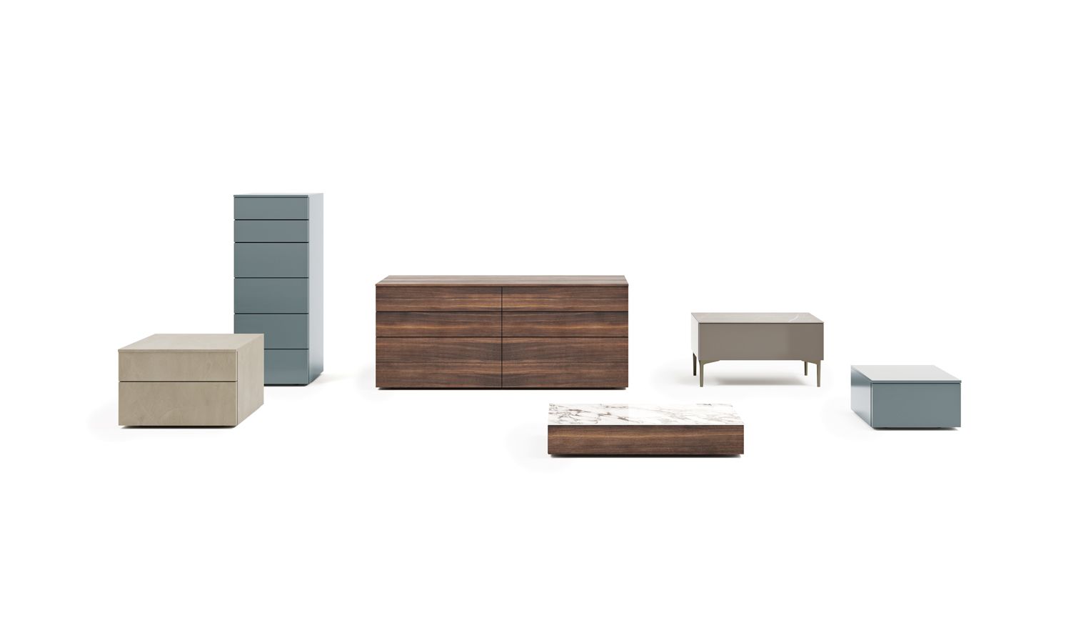 SLIM | Wooden chest of drawers By Dall'Agnese