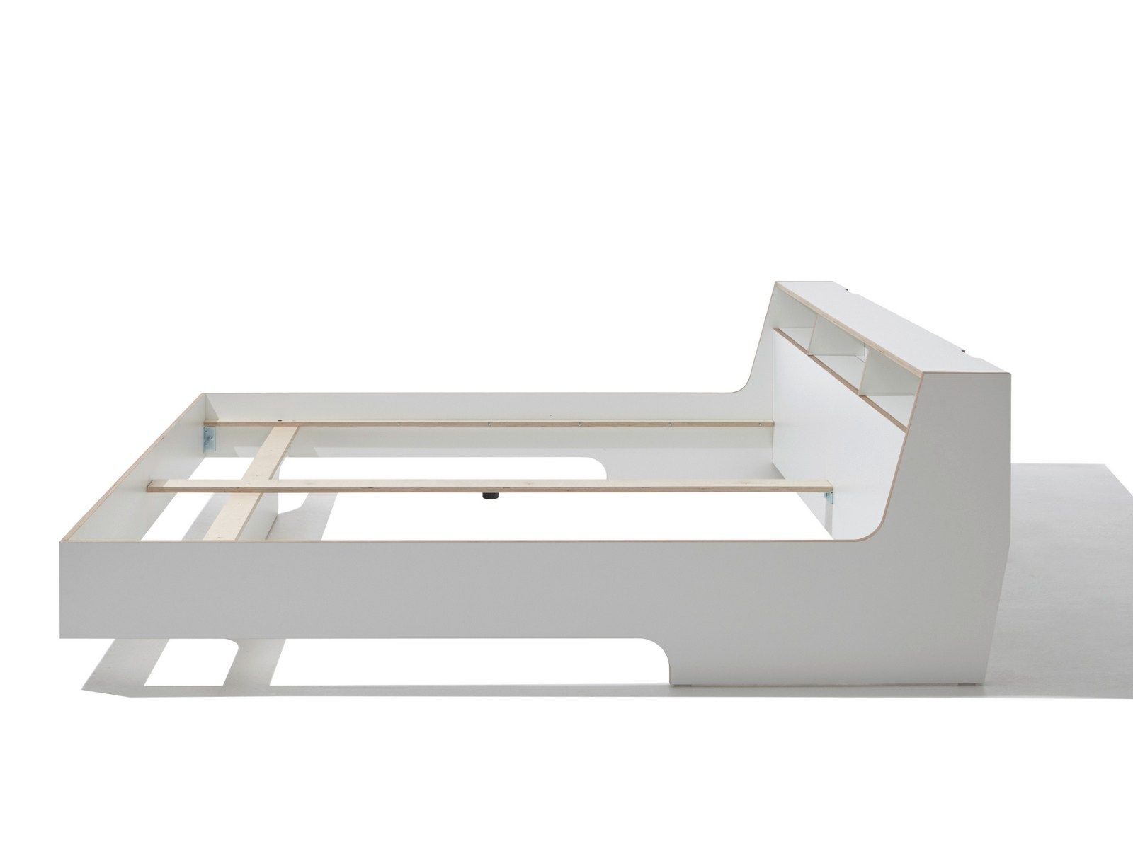 SLOPE | Bed Bed with storage headboard By Müller Small Living | design ...