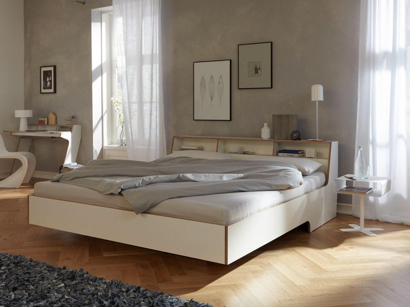SLOPE | Bed Bed with storage headboard By Müller Small Living | design ...