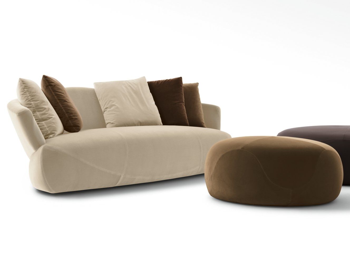 SOLEMYIDAE Sofá de tela By Giorgetti | design Rossella Pugliatti