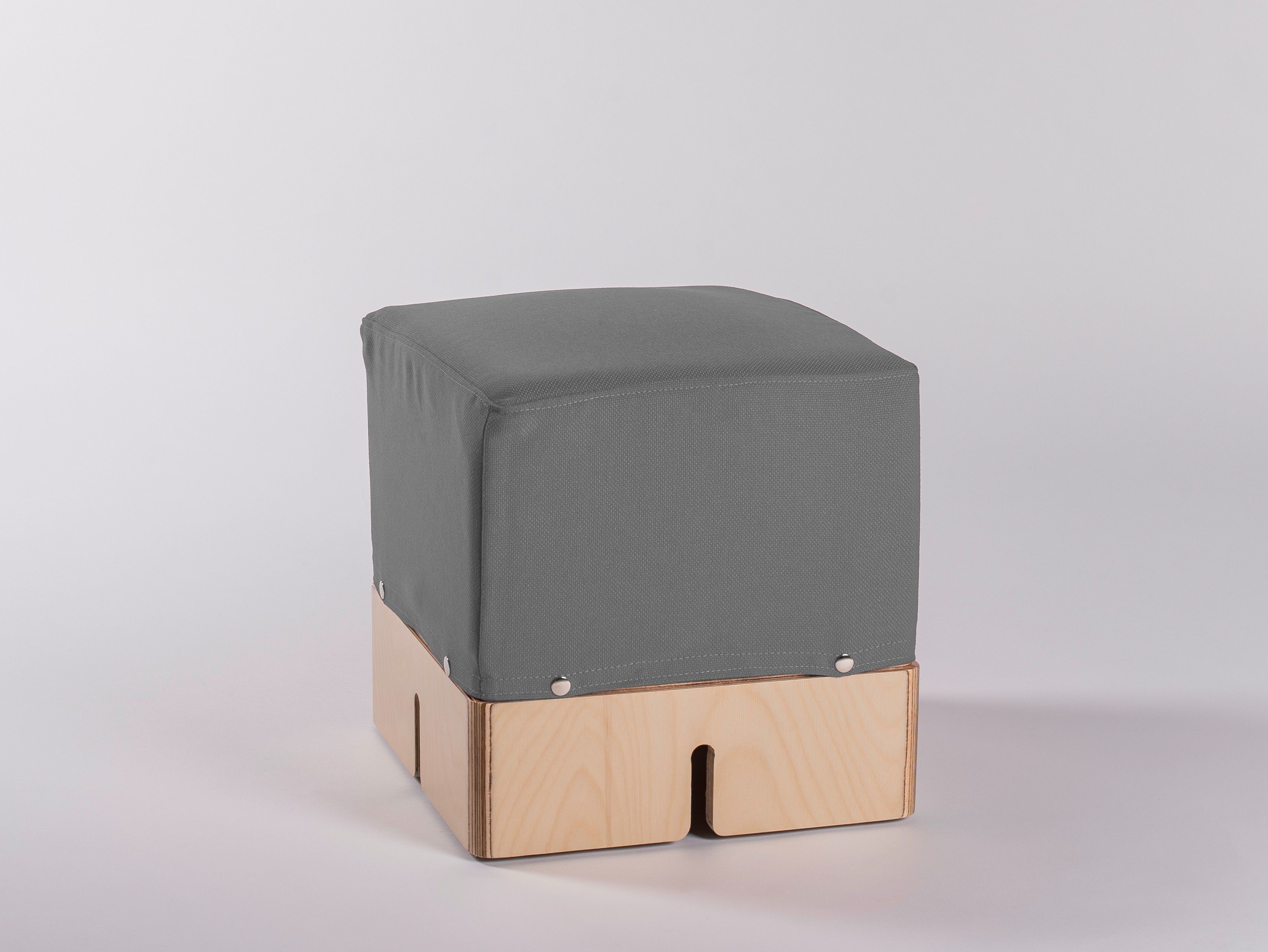 Upholstered modular square fabric pouf SOFA PUFF - Small KEIGIO® SOFA ...