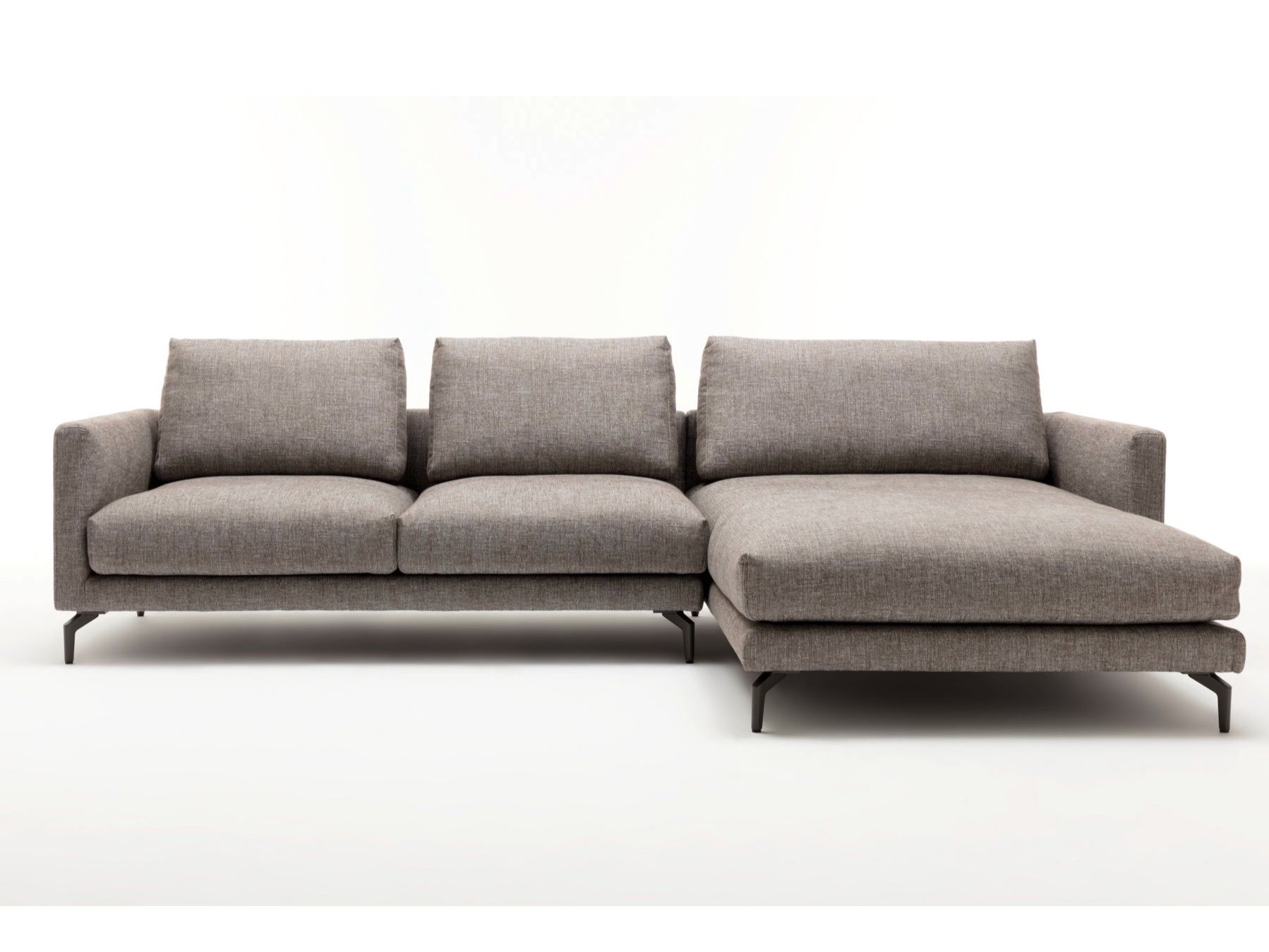 ROLF BENZ 333 JOLA Fabric sofa with chaise longue By Rolf Benz
